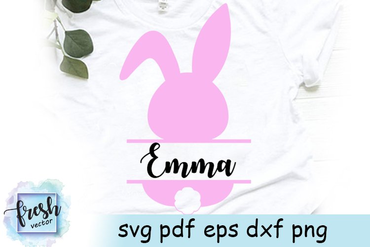 Easter Bunny Split Monogram Svg Easter Monogram Svg (532313) | SVGs ...