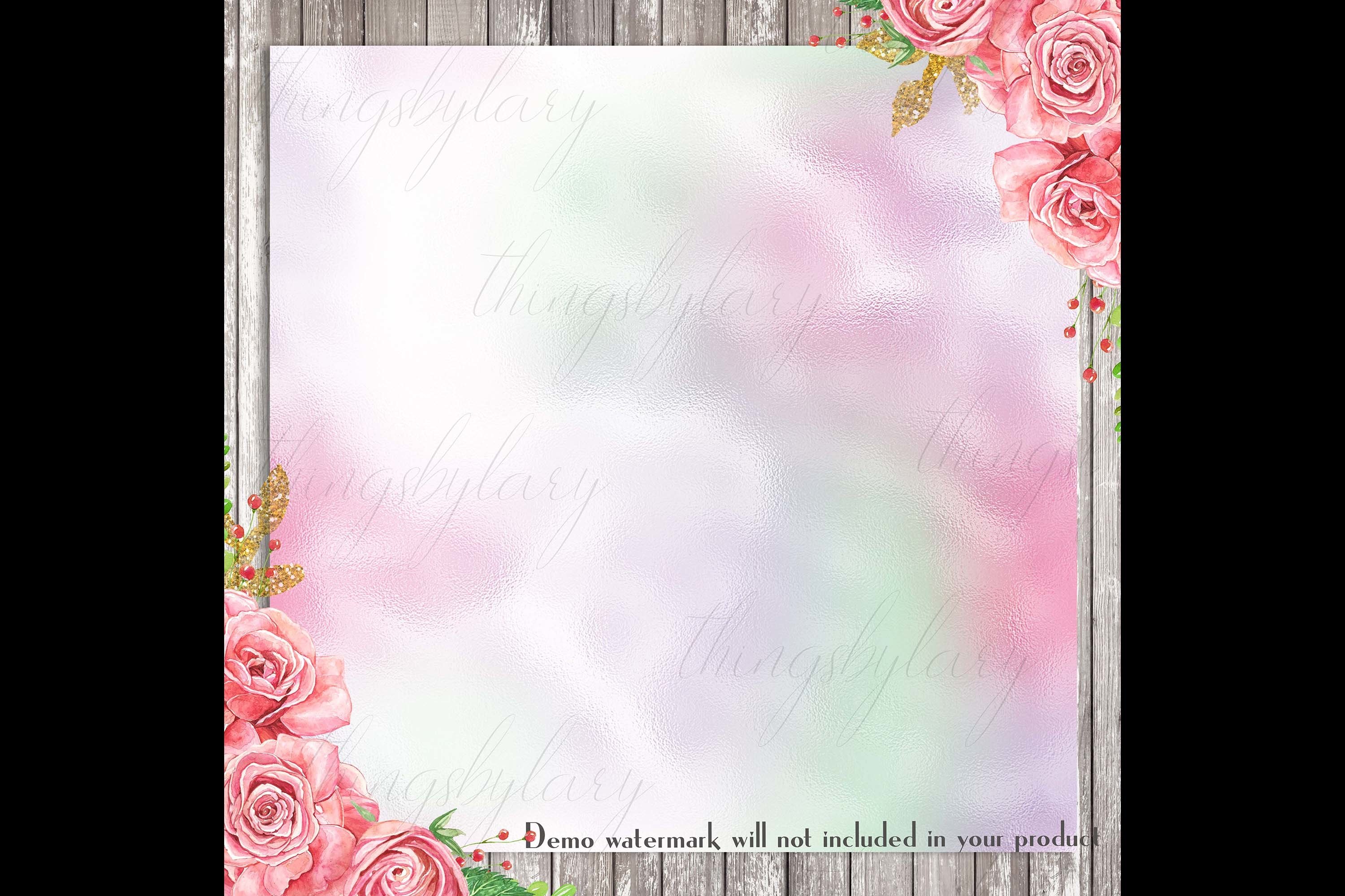 30 Seamless Ombre Pastel Metallic Foil Texture digital paper (299389 ...