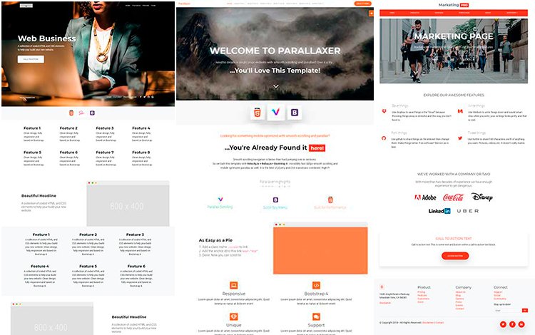 Bootstrap 4 Starter Kit Pro (67590) | Websites | Design Bundles