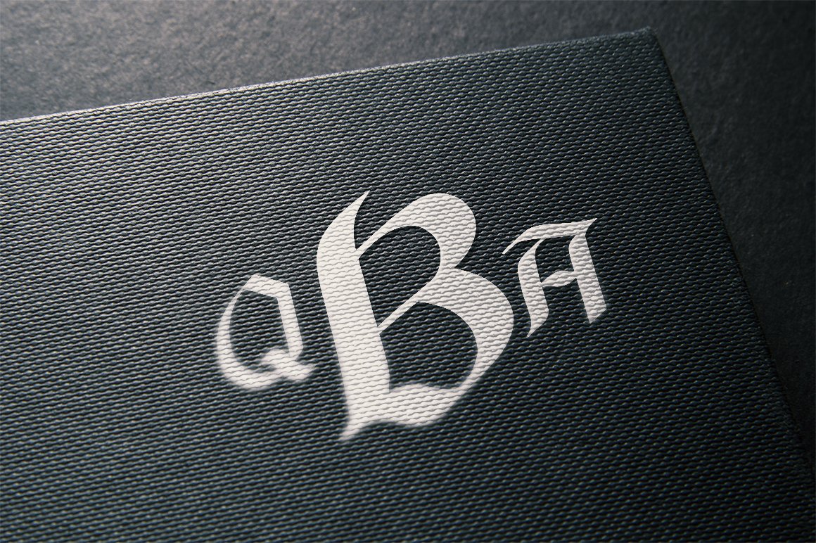 Black Monogram Creator (57403) | Calligraphy | Font Bundles