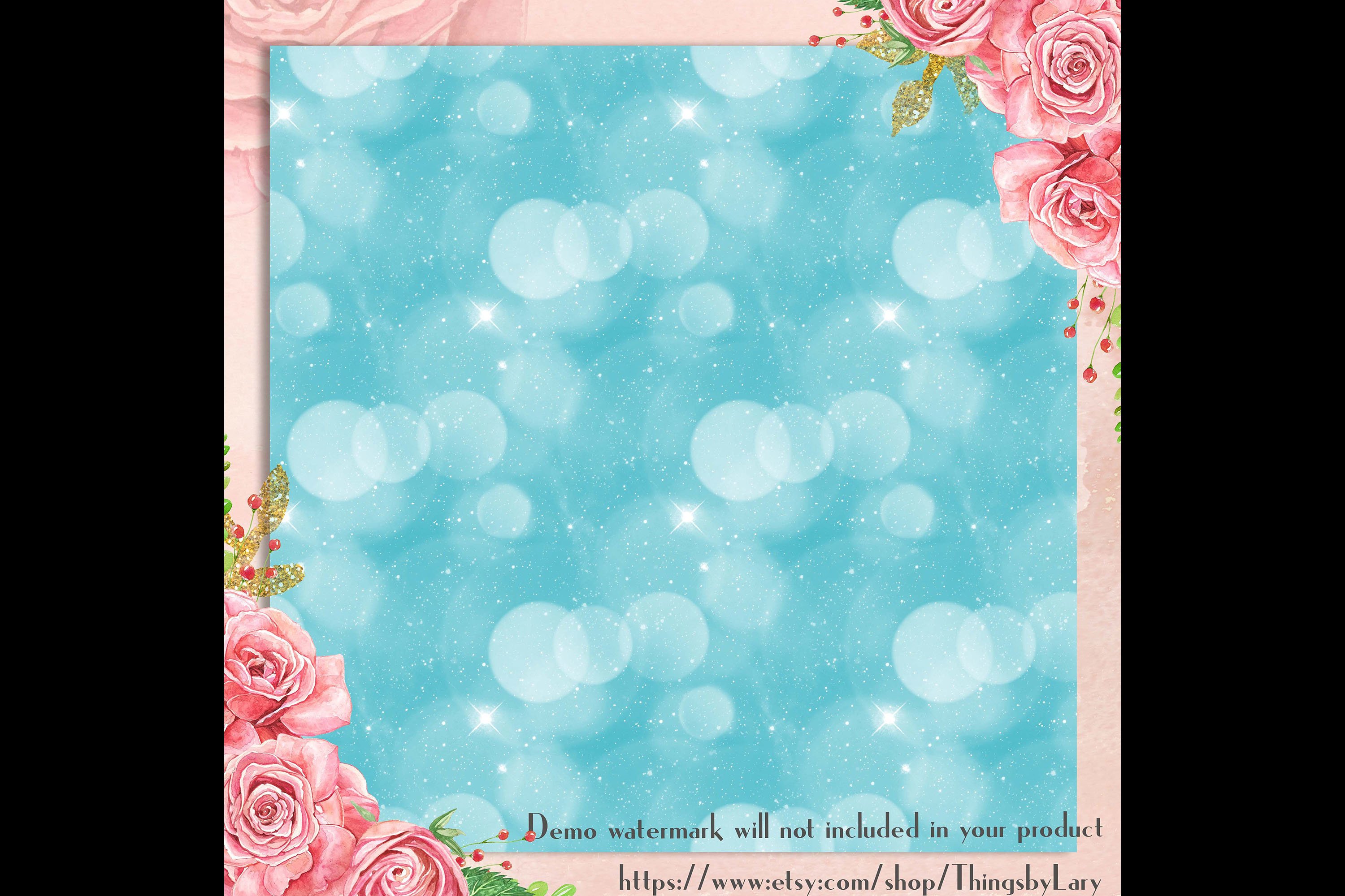 100 Seamless Sparkle Dot Bokeh Texture Digital Papers (134190 ...