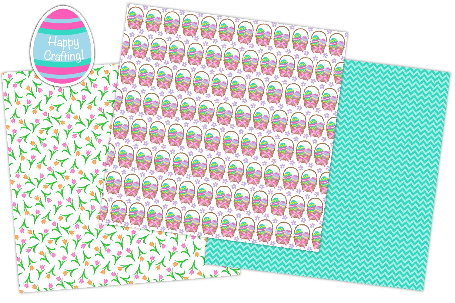 easter digital paper, Easter patterns, easter - P36 (214375) | Patterns ...