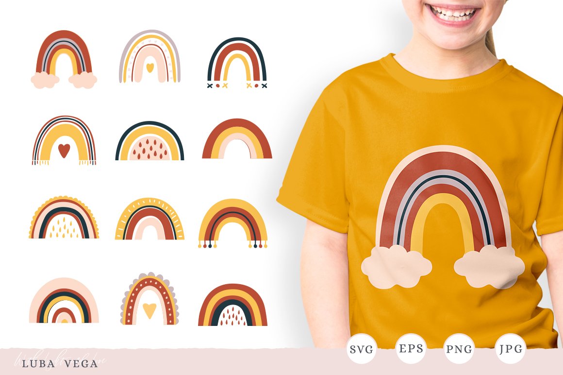 Rainbow SVG| Rainbow png | Rainbow eps | Cut files (686491 ...