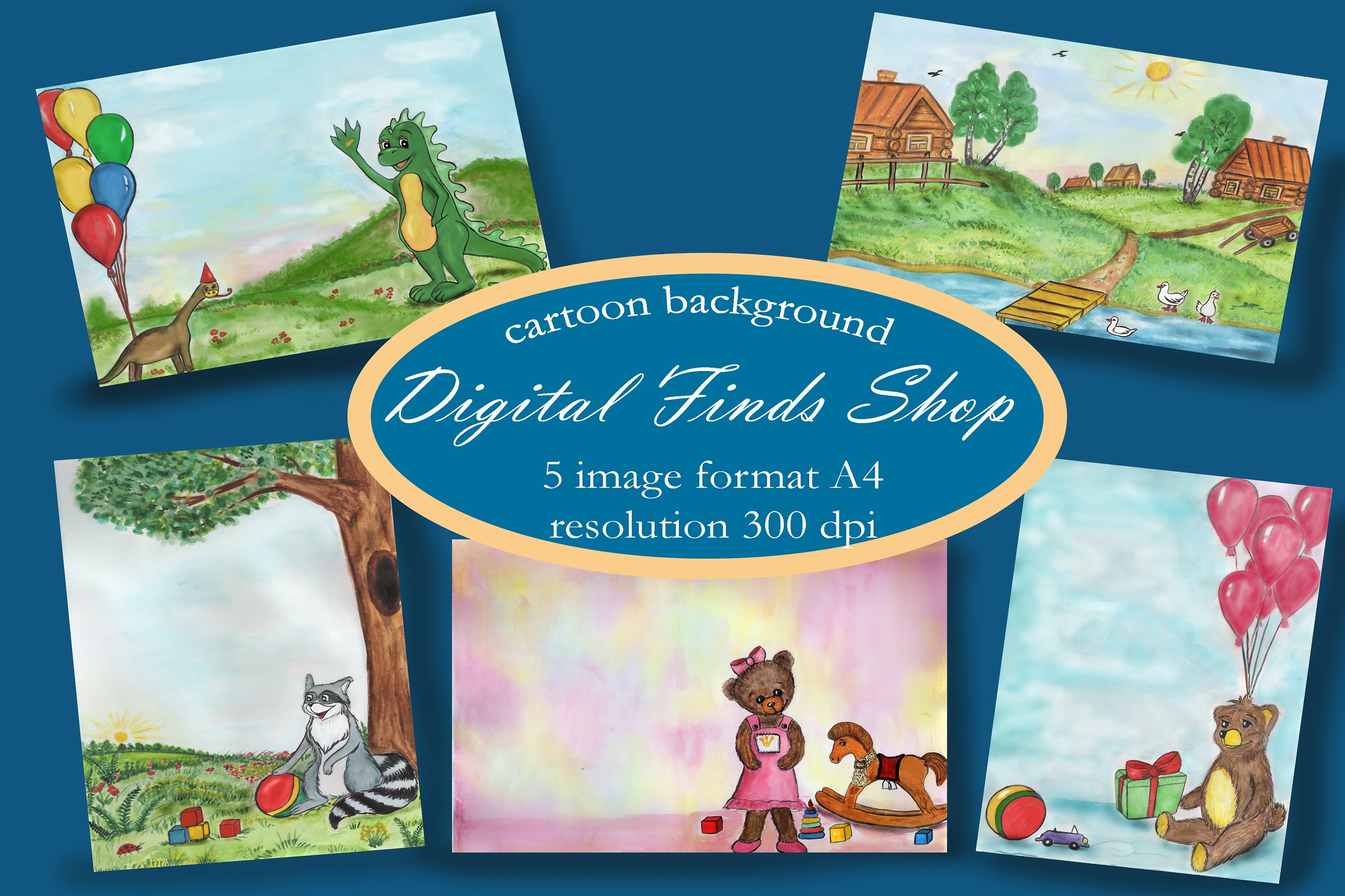 kids background , baby digital paper set plus bonus (157074 ...