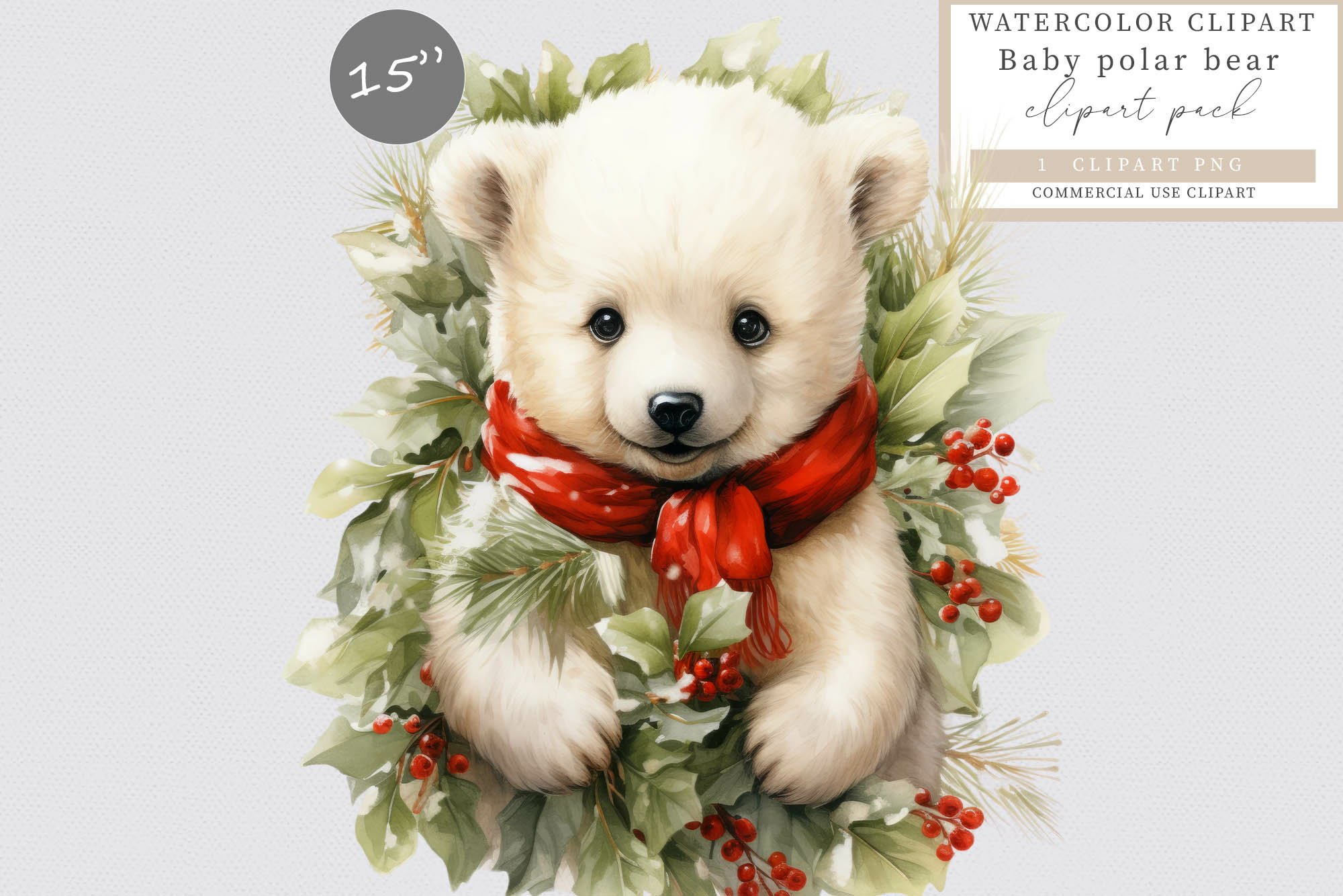 Christmas Baby Polar Bear
