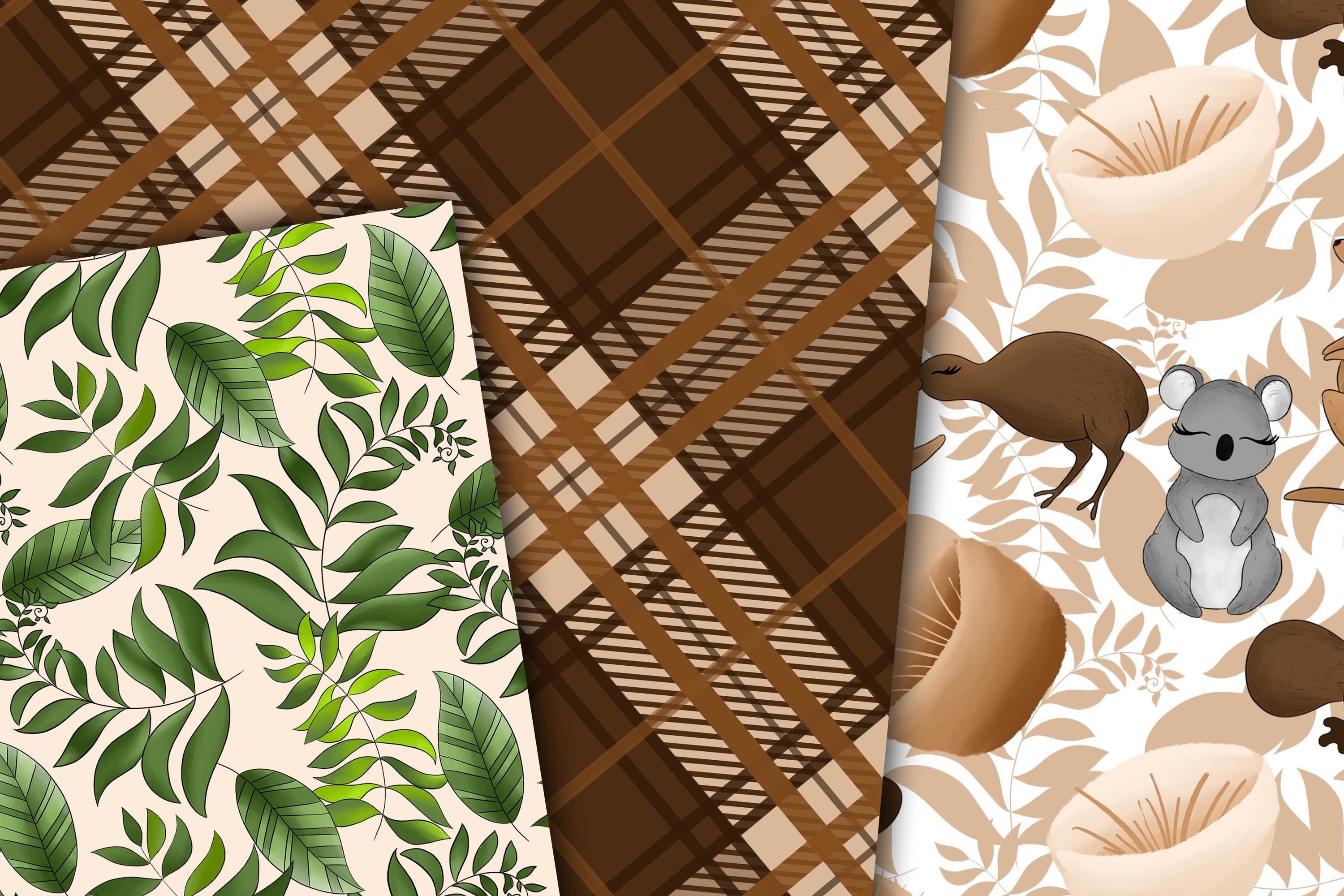 Australian animals digital paper (212049) | Patterns | Design Bundles