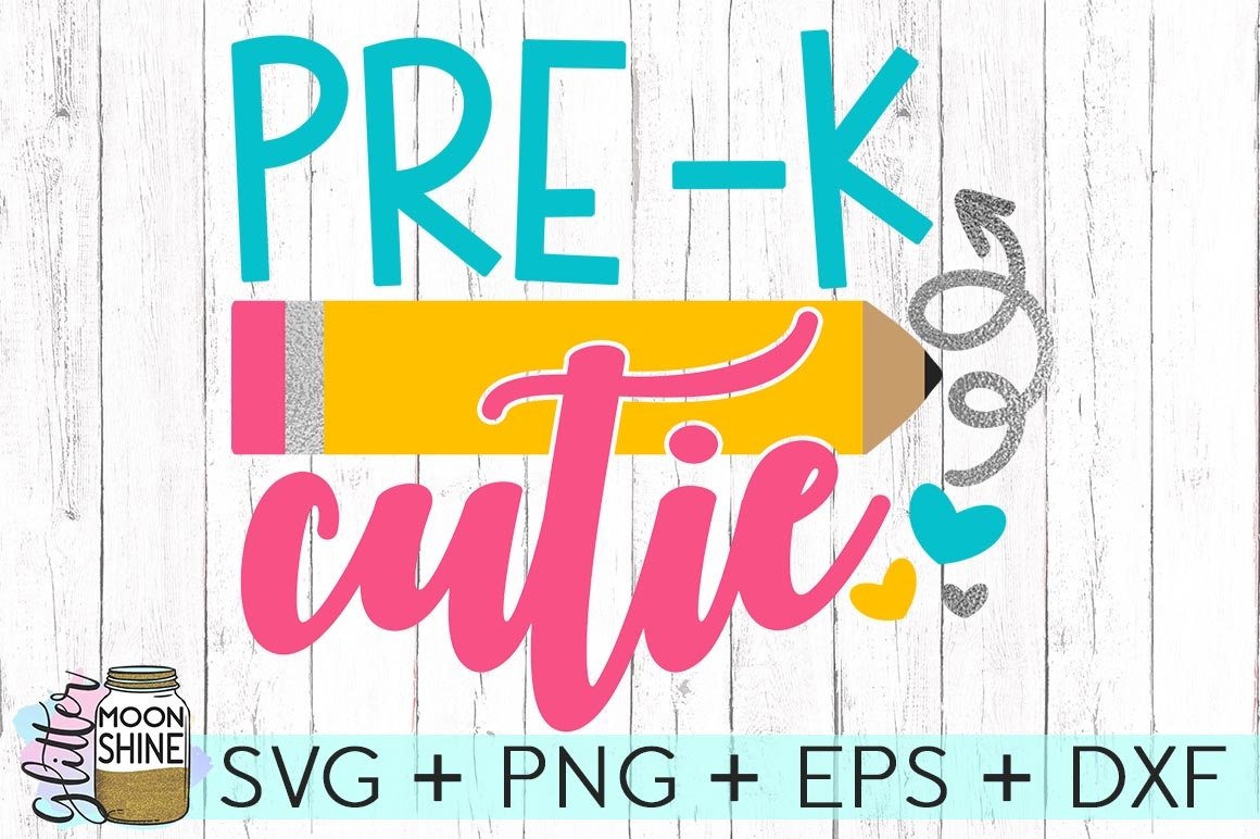 Pre-K Cutie SVG DXF PNG EPS Cutting Files (105120) | SVGs | Design Bundles