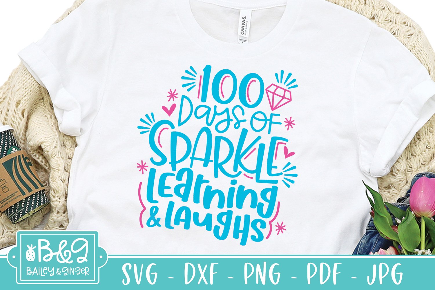 100 Days of School SVG Bundle - 16 Designs (1109350) | Cut Files ...