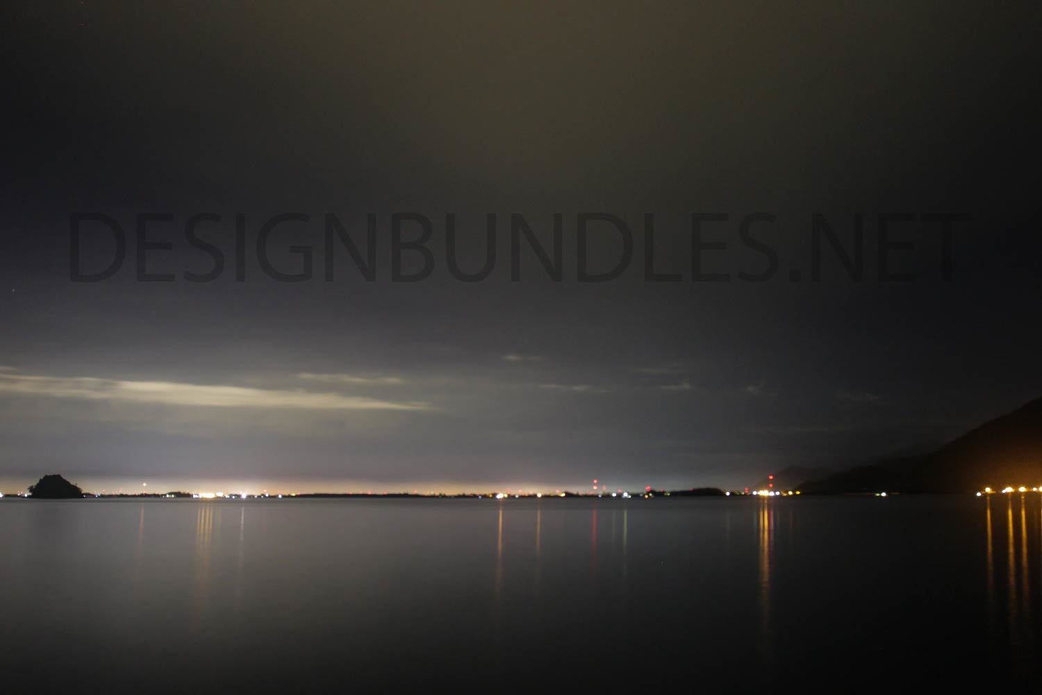 Stock Photography - Night Sky Over Water