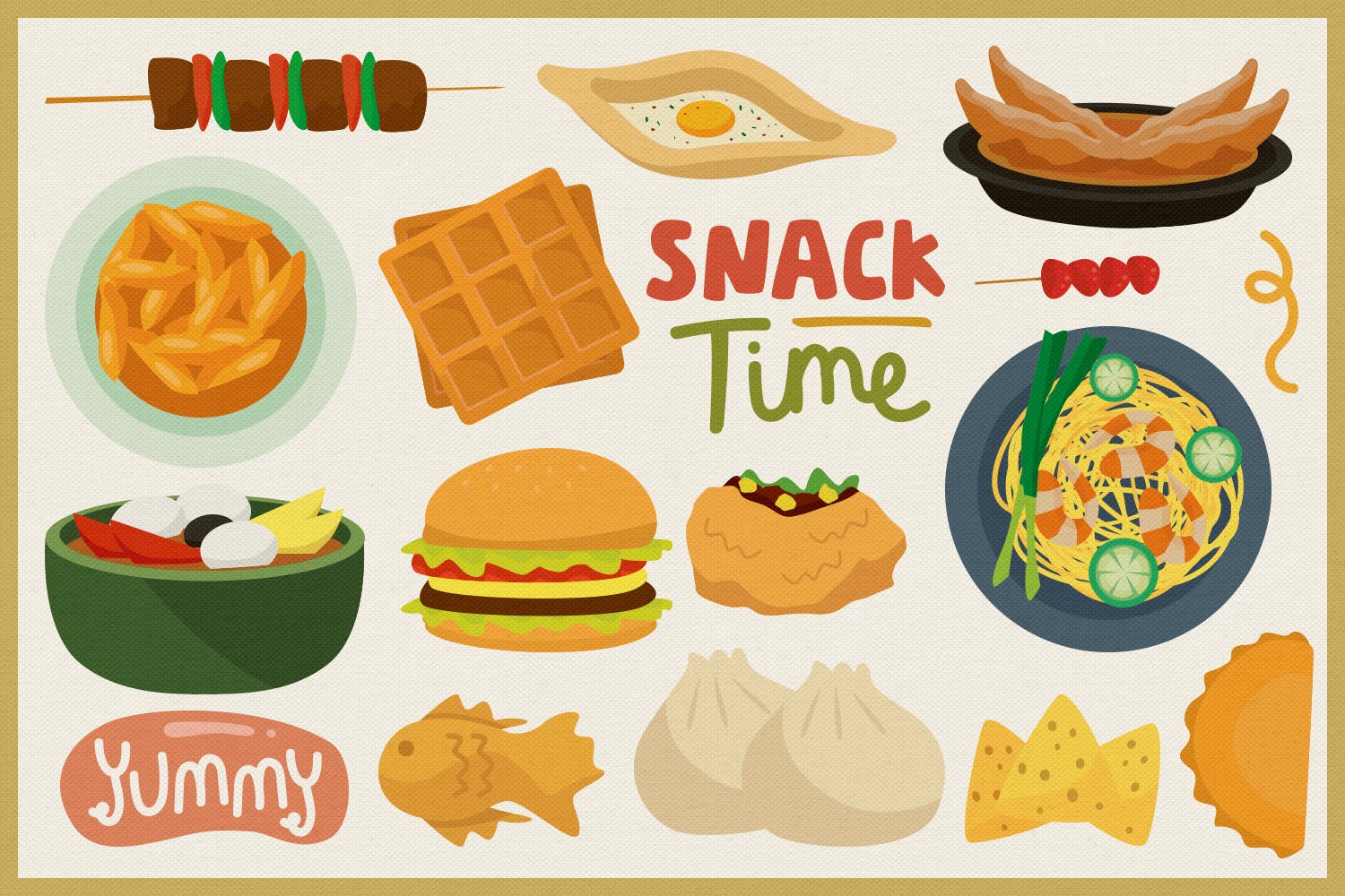 Street Food Vector Clipart Pack