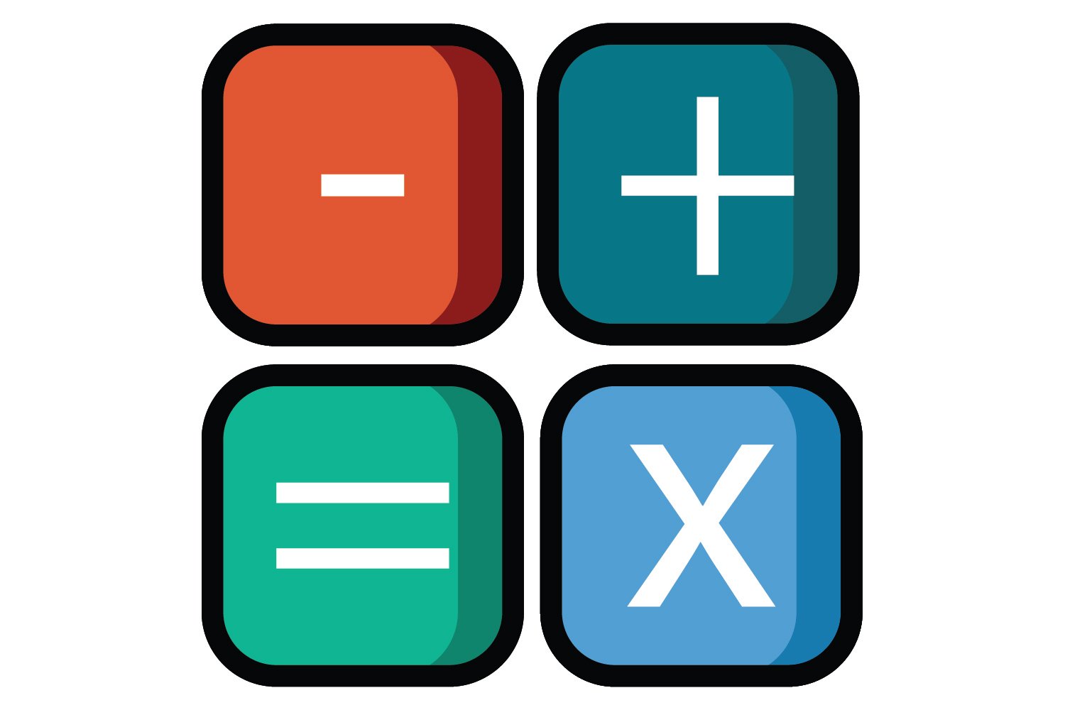 249-arithmetic operator vector icon