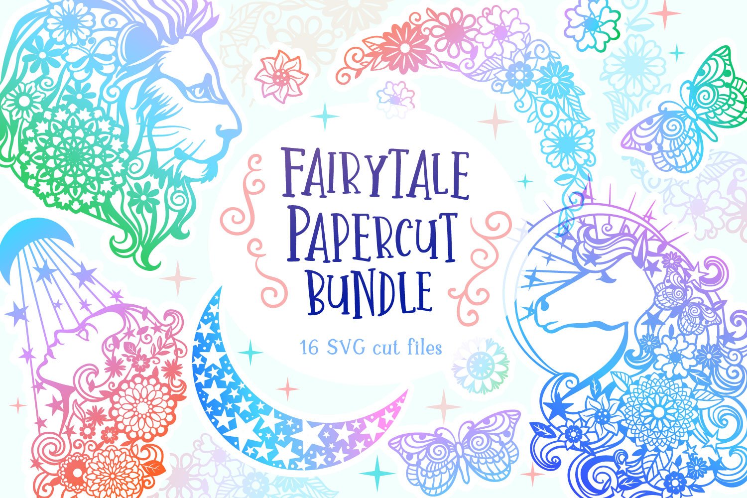 Fairytale Papercut Bundle | 16 SVG cut files