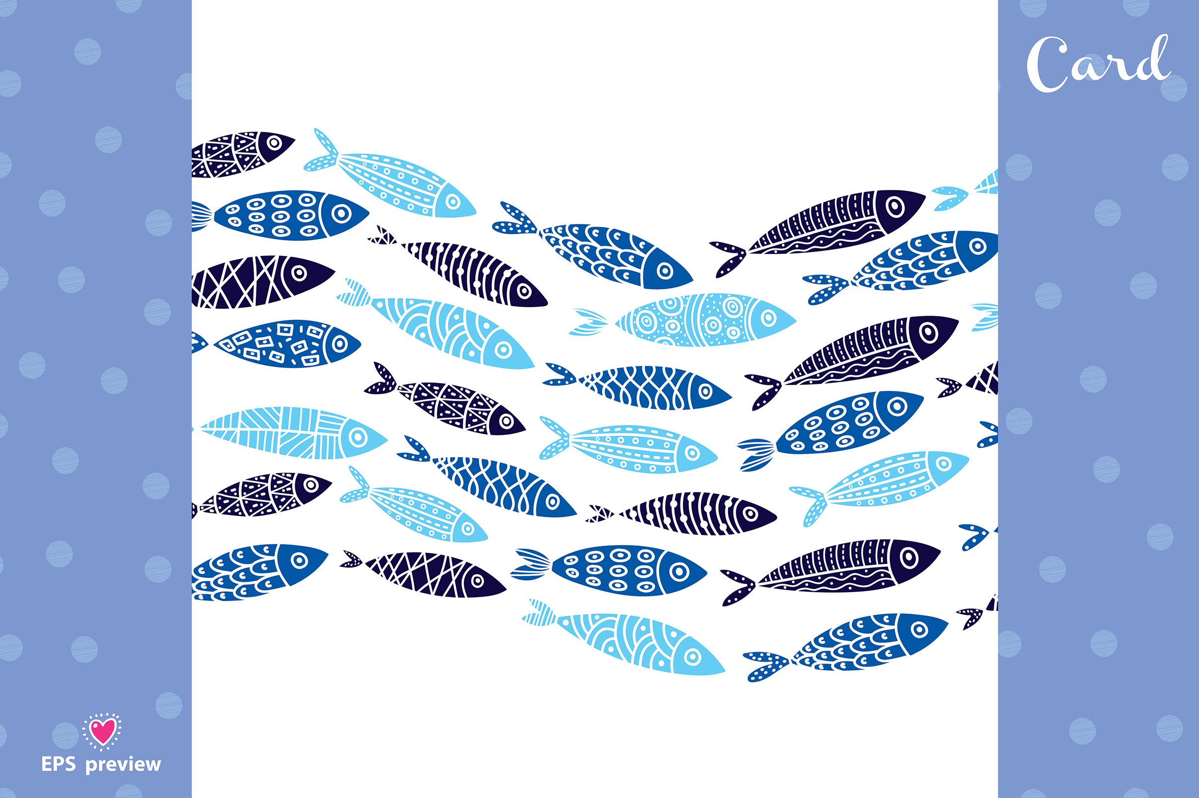 Cute fish! (124121) | Patterns | Design Bundles