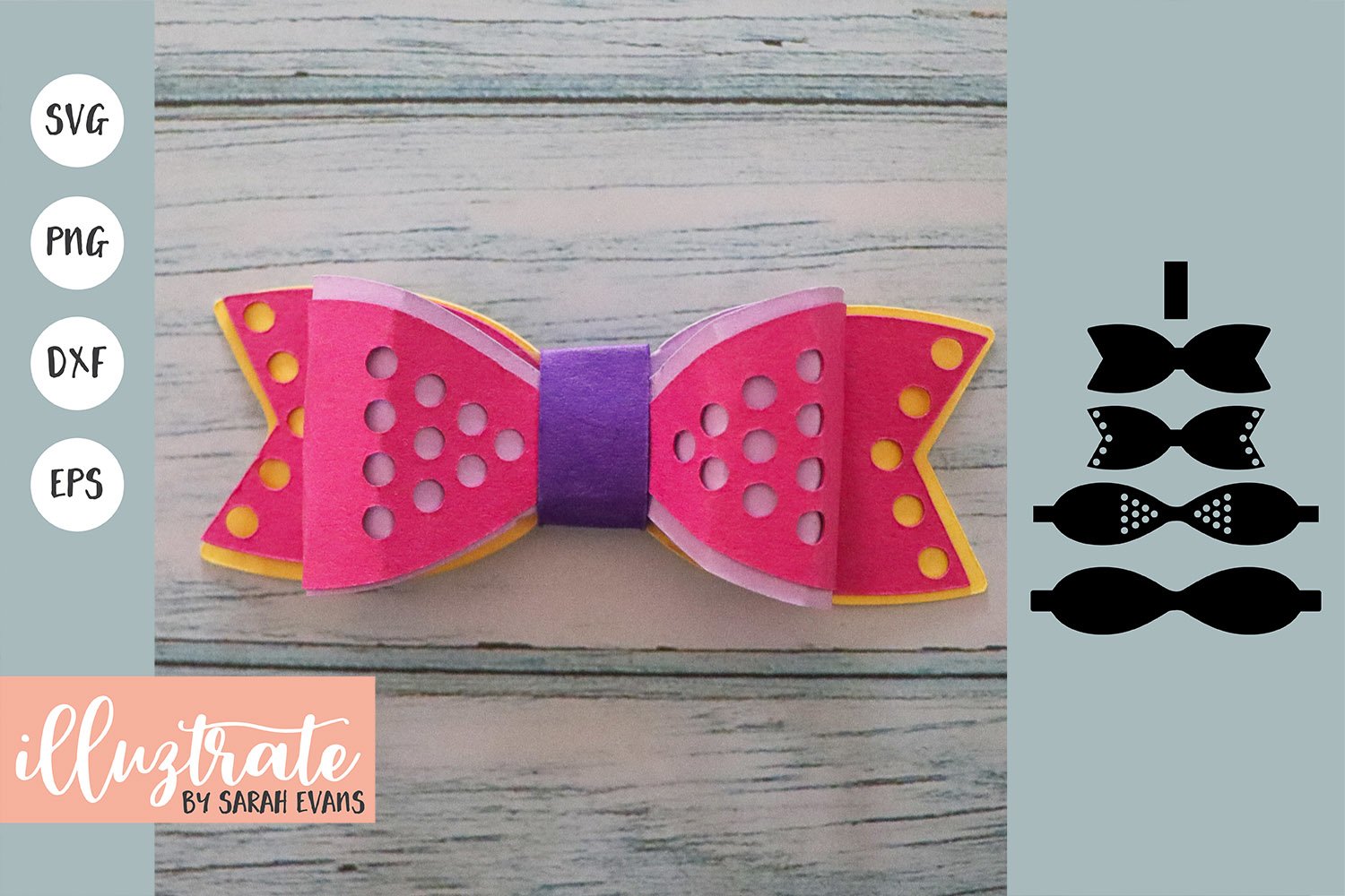 3d Bows SVG Cut File | Bow Template SVG | Bow SVG Cut File (1148567 ...