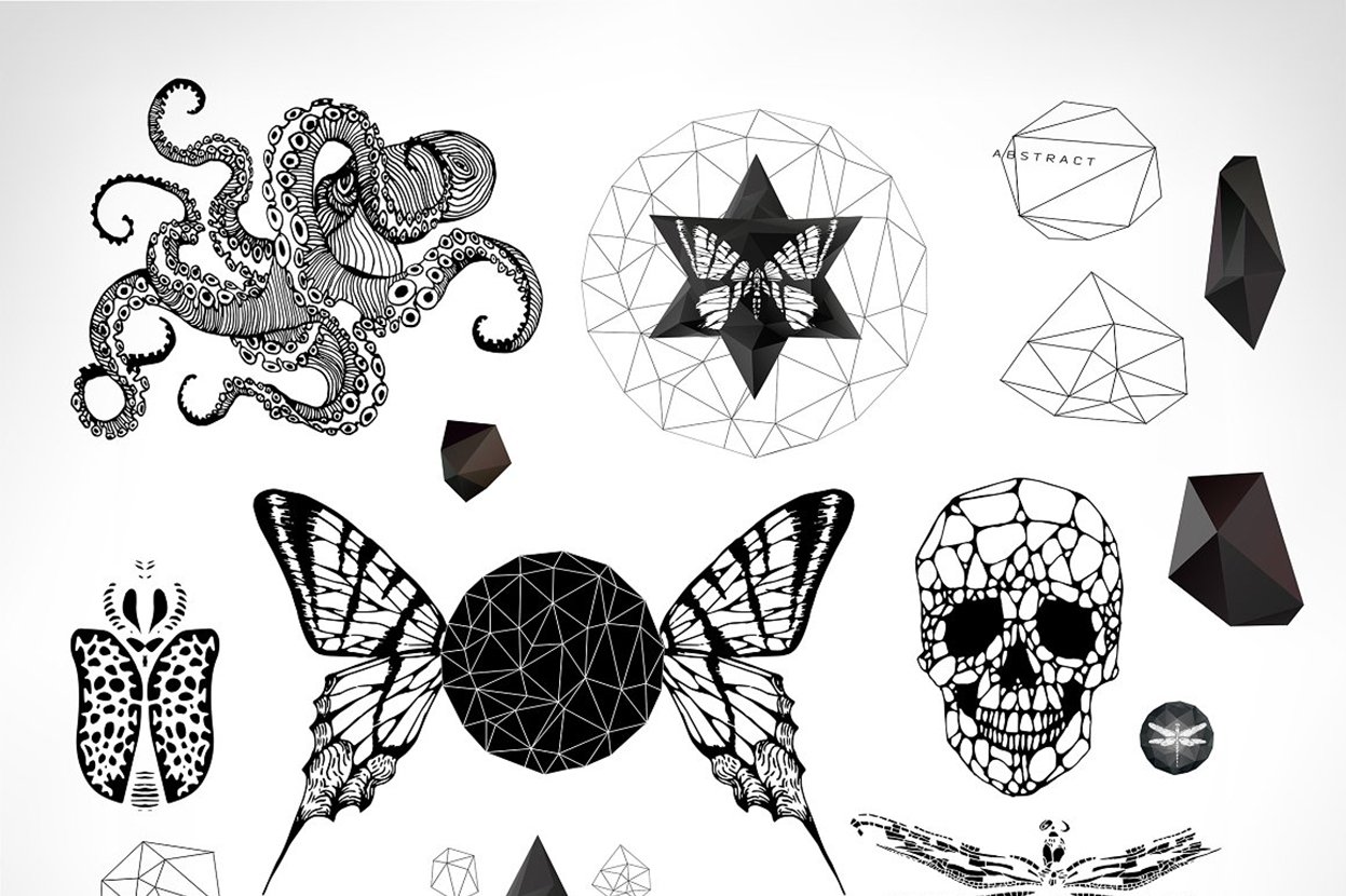 Gothic mystic elements (805792) | Elements | Design Bundles