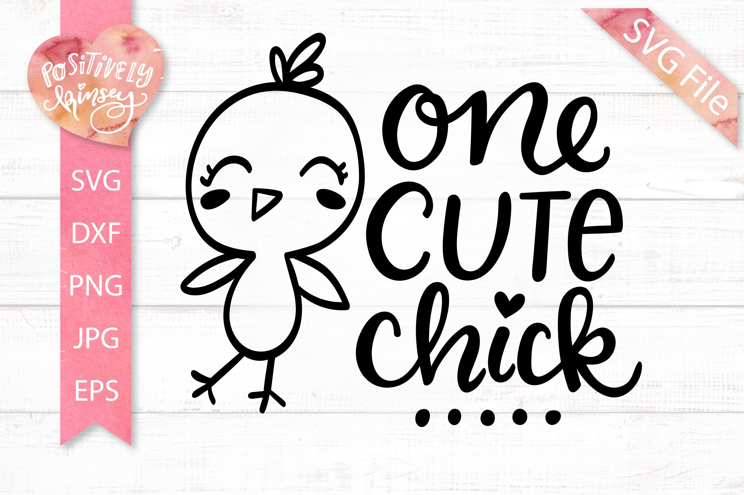 Girls Easter SVG File, One Cute Chick SVG, Cute Easter SVG (1145892 ...