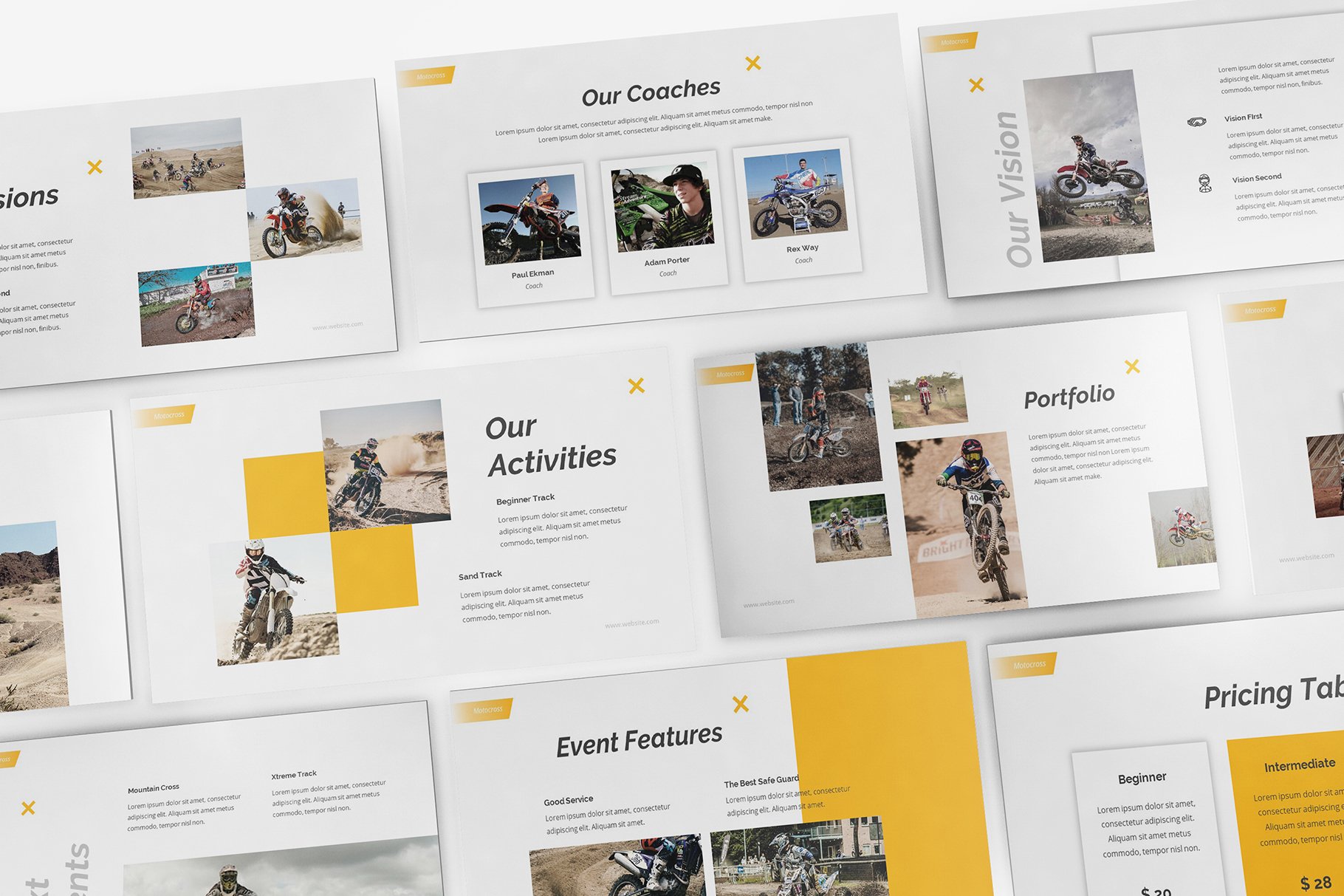 Motocross Powerpoint Template (474723) | Presentation Templates ...