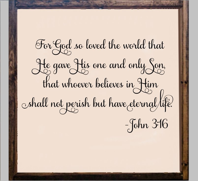 John 316 God So Loved The World - A Bible Quote SVG (112510) | SVGs ...