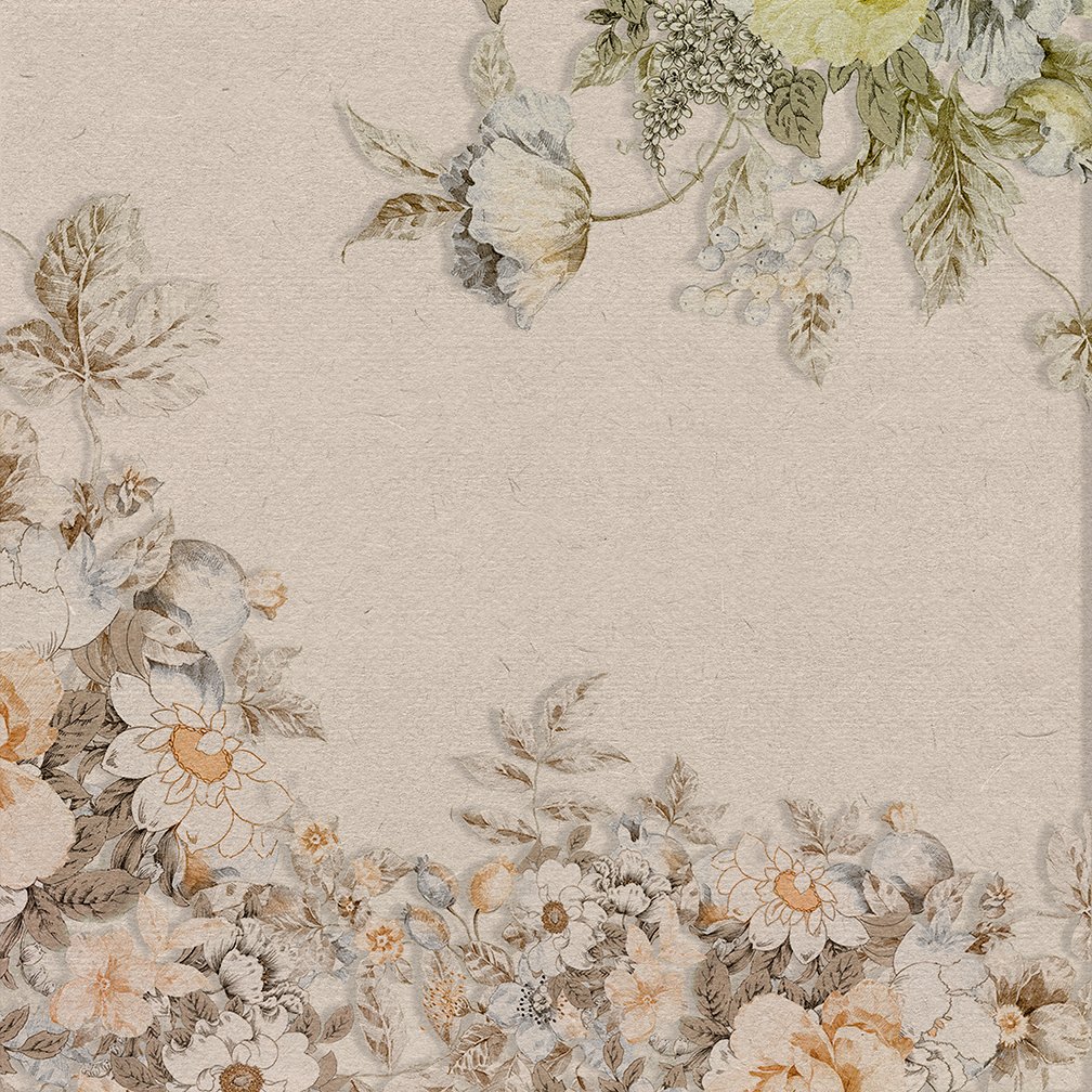 Wedding Watercolor Flowers Digital Paper