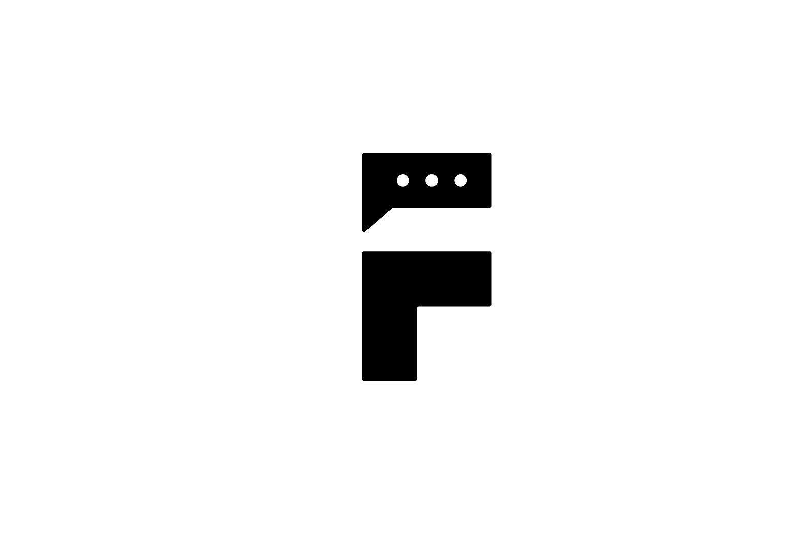 Letter F Chat Logo Vector Design (916367) | Logos | Design Bundles