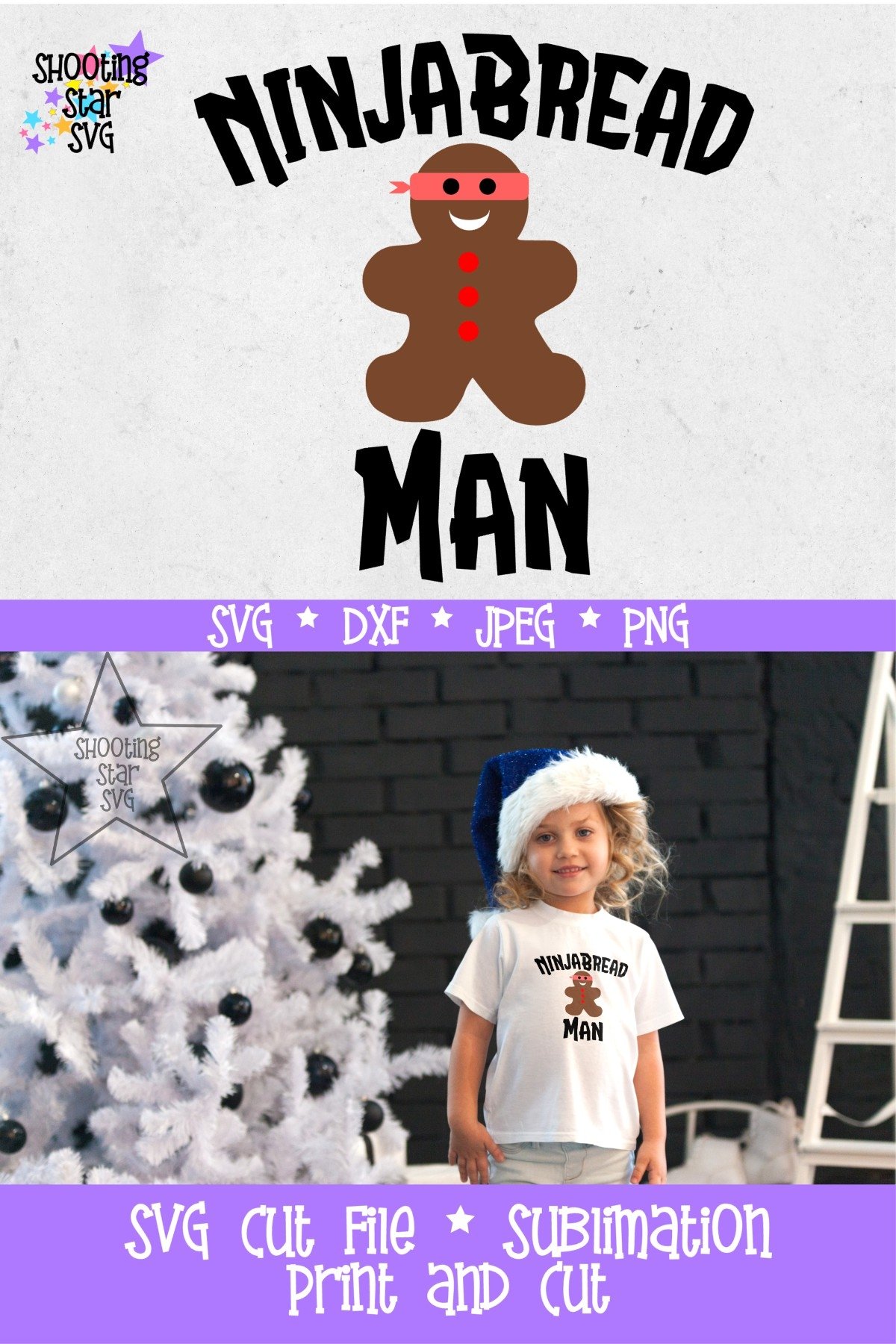 Ninjabread Man SVG - Gingerbread man SVG - Christmas SVG (298533) | Cut ...