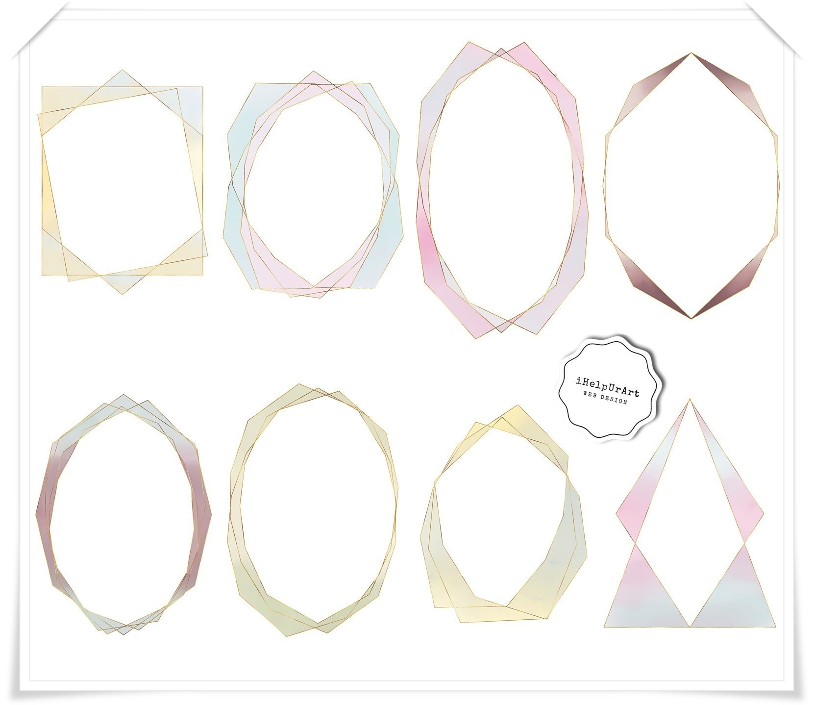 Diamond Frames (117828) | Decorations | Design Bundles