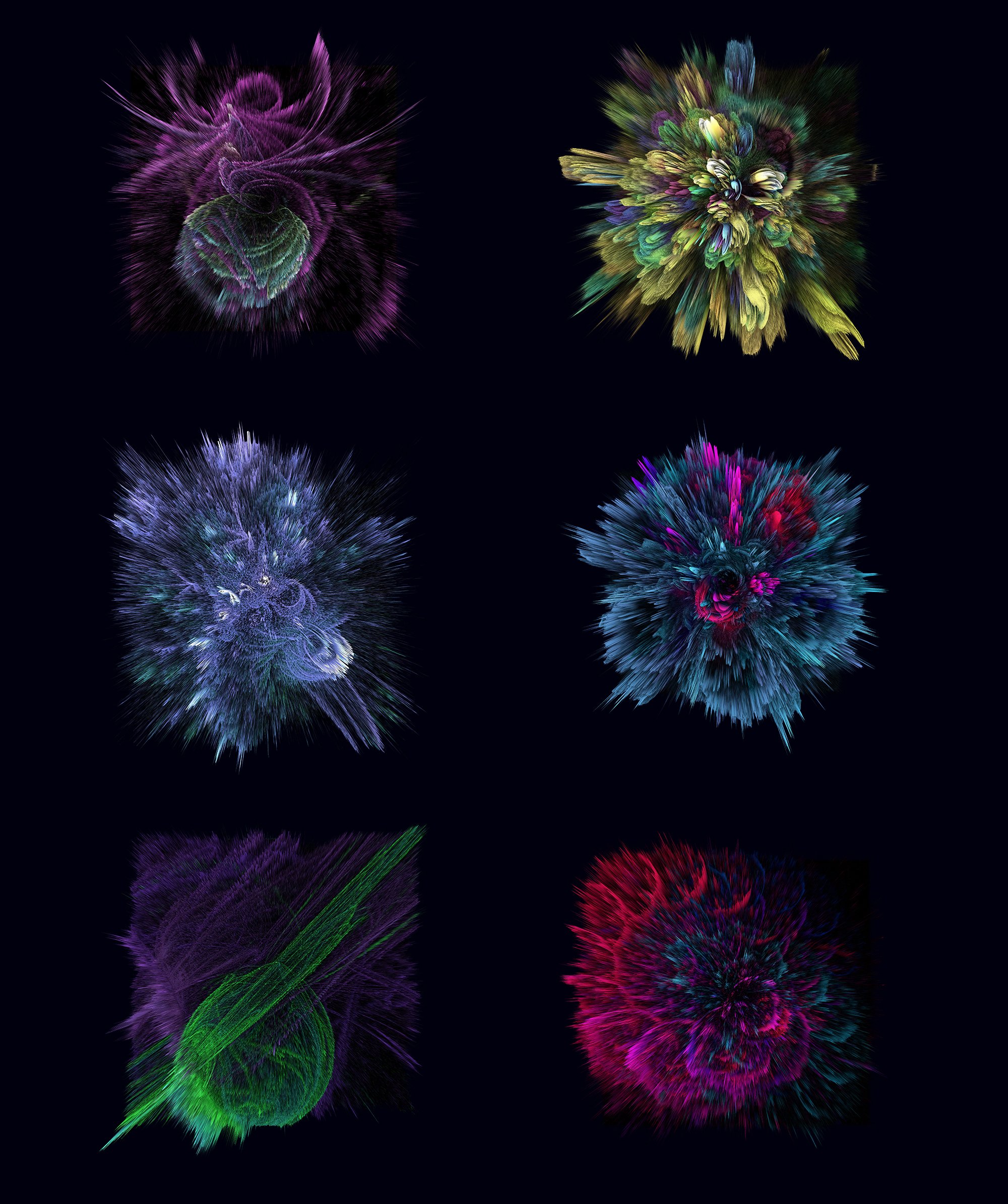 100 5K 3D Fractals Overlays (128924) | Textures | Design Bundles