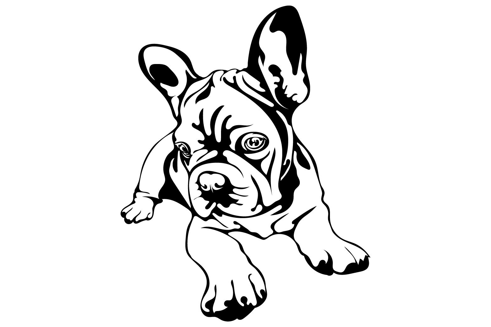 Bulldog Outline Clip Art