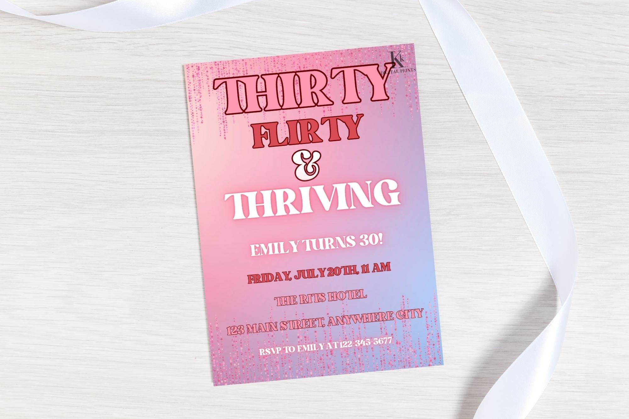 Thirty Flirty And Thriving Party