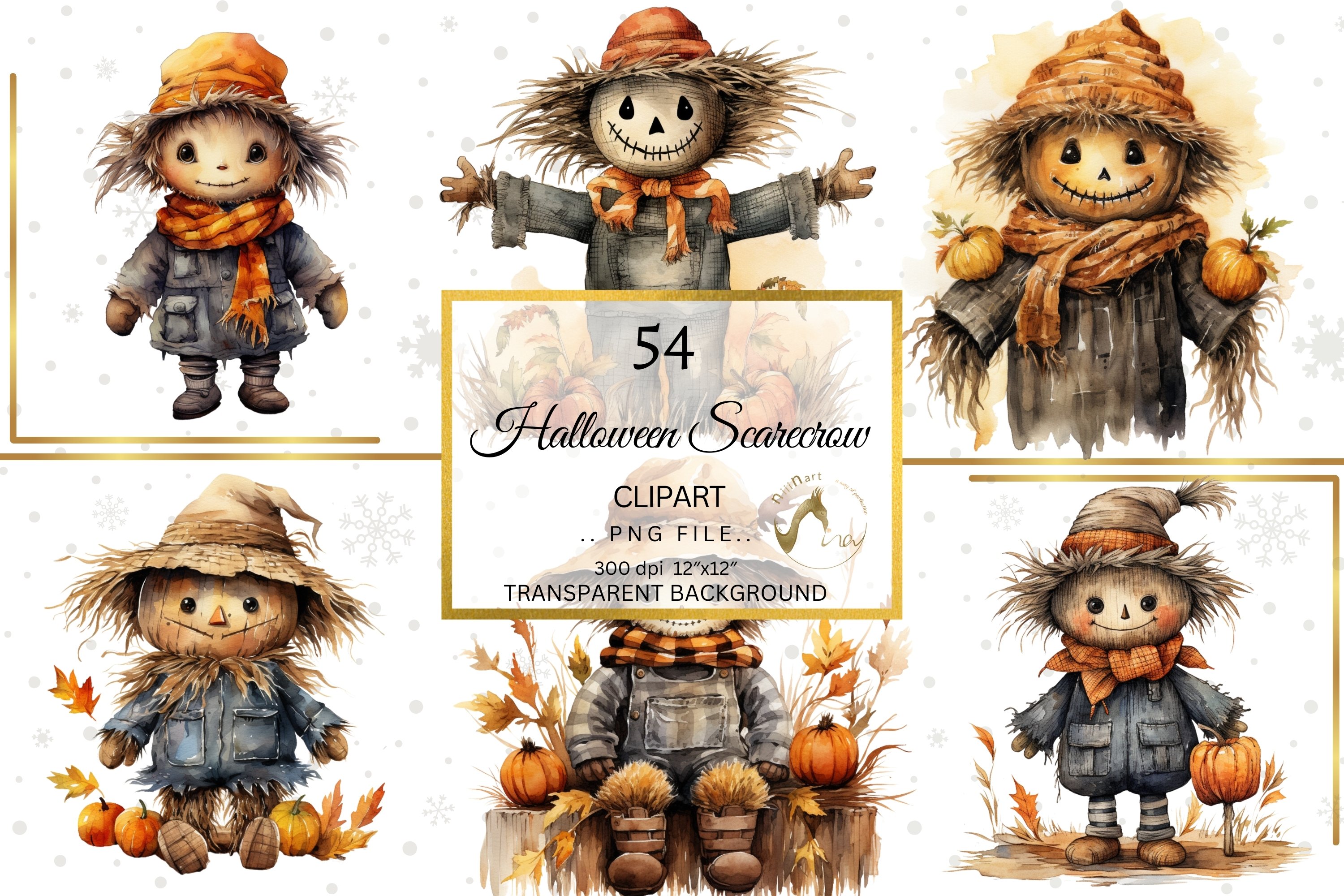 Cute Scarecrow Clip Art