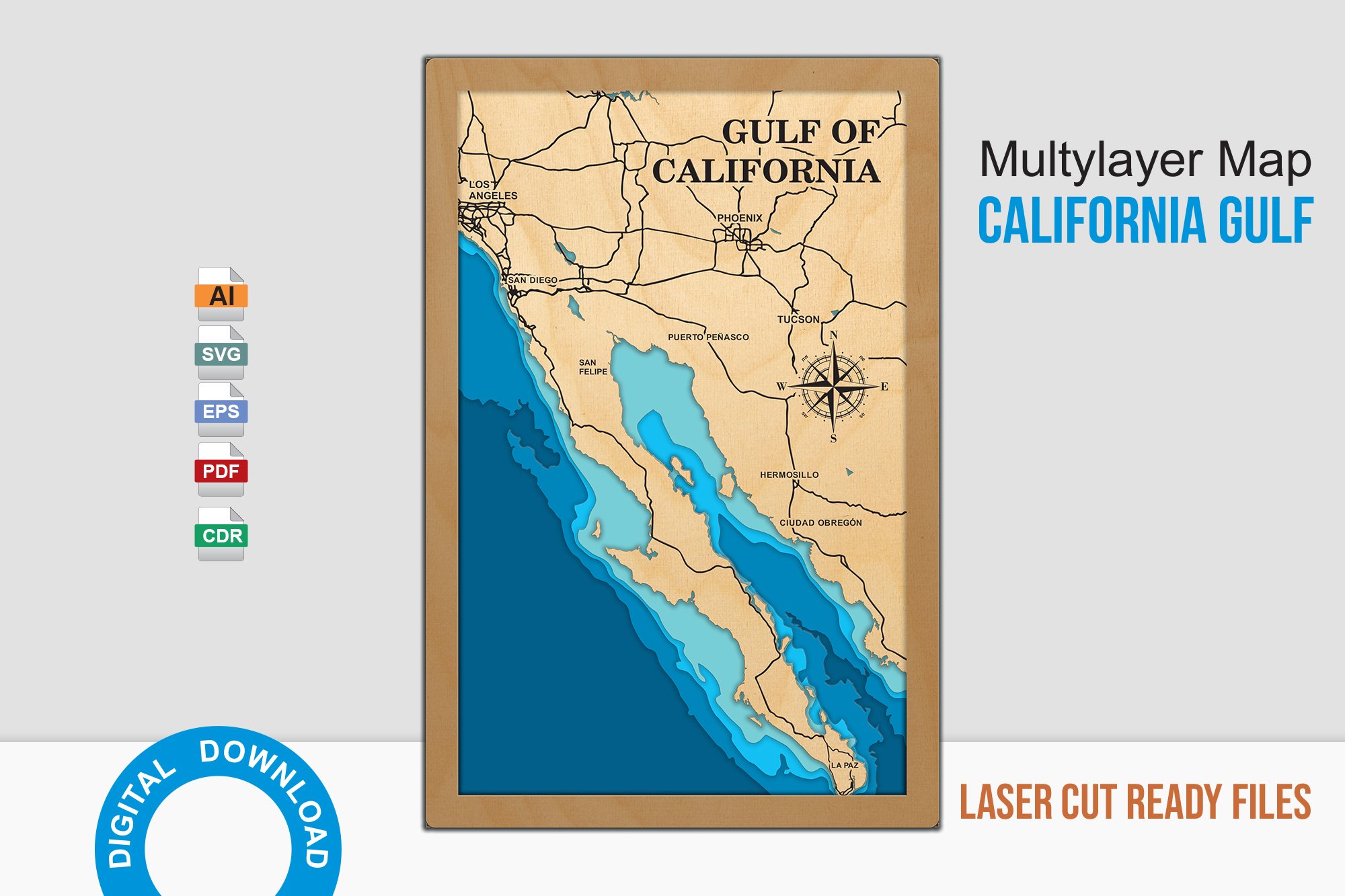 Map Of Gulf Of California