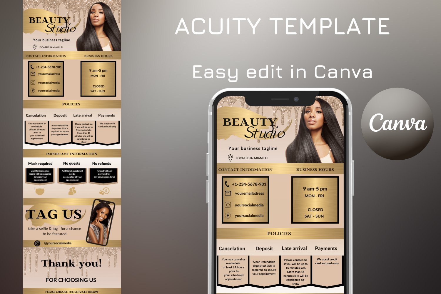 Acuity Scheduling Site Template Beige