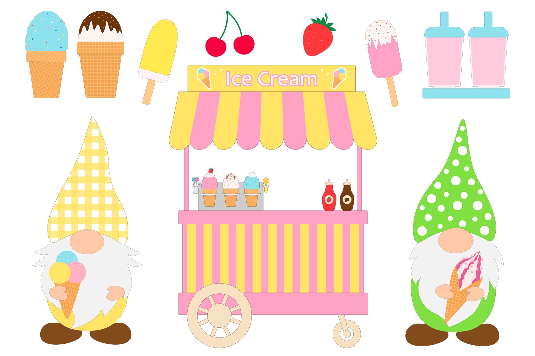 Ice Cream Shop Clipart