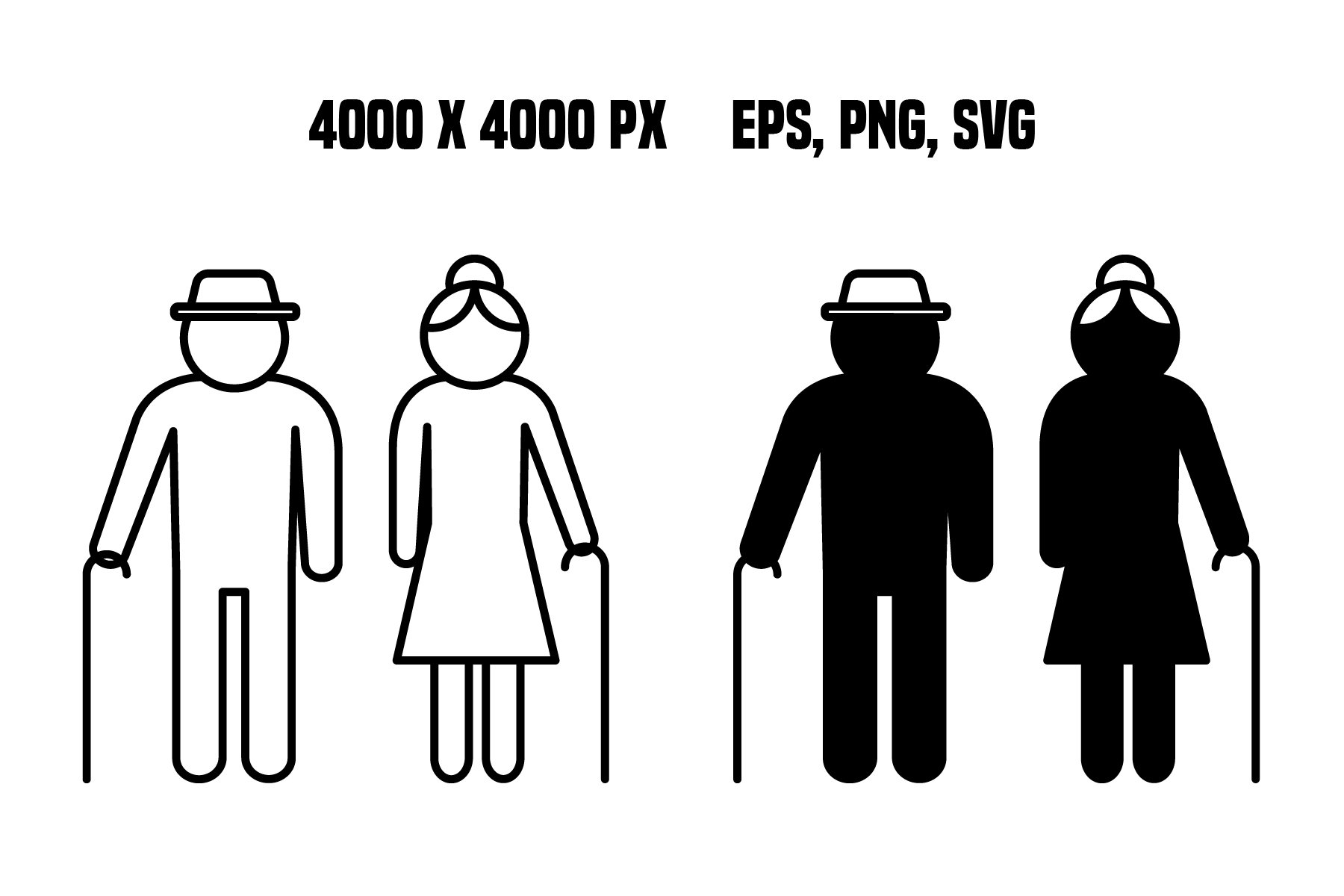 Elderly People Icon Png