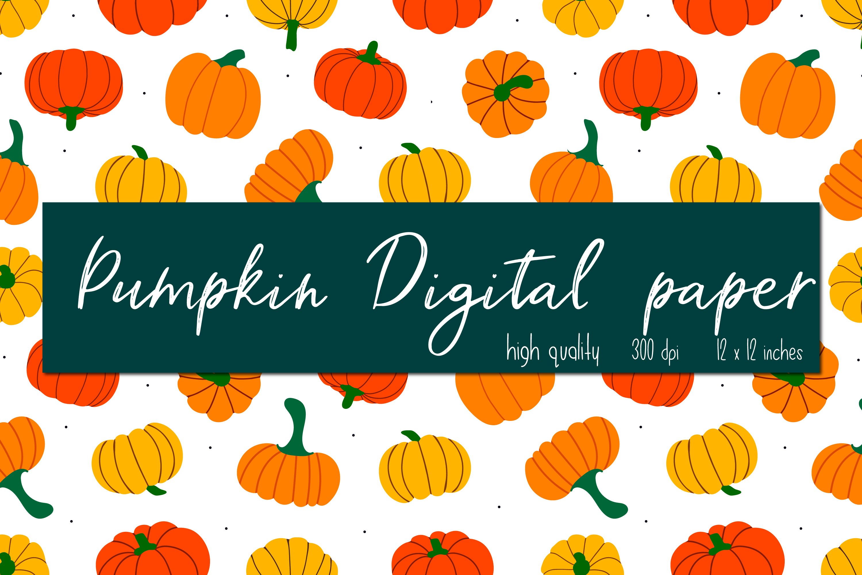 Pumpkin Digital Paper , thanksgiving Pumpkin seamless patter