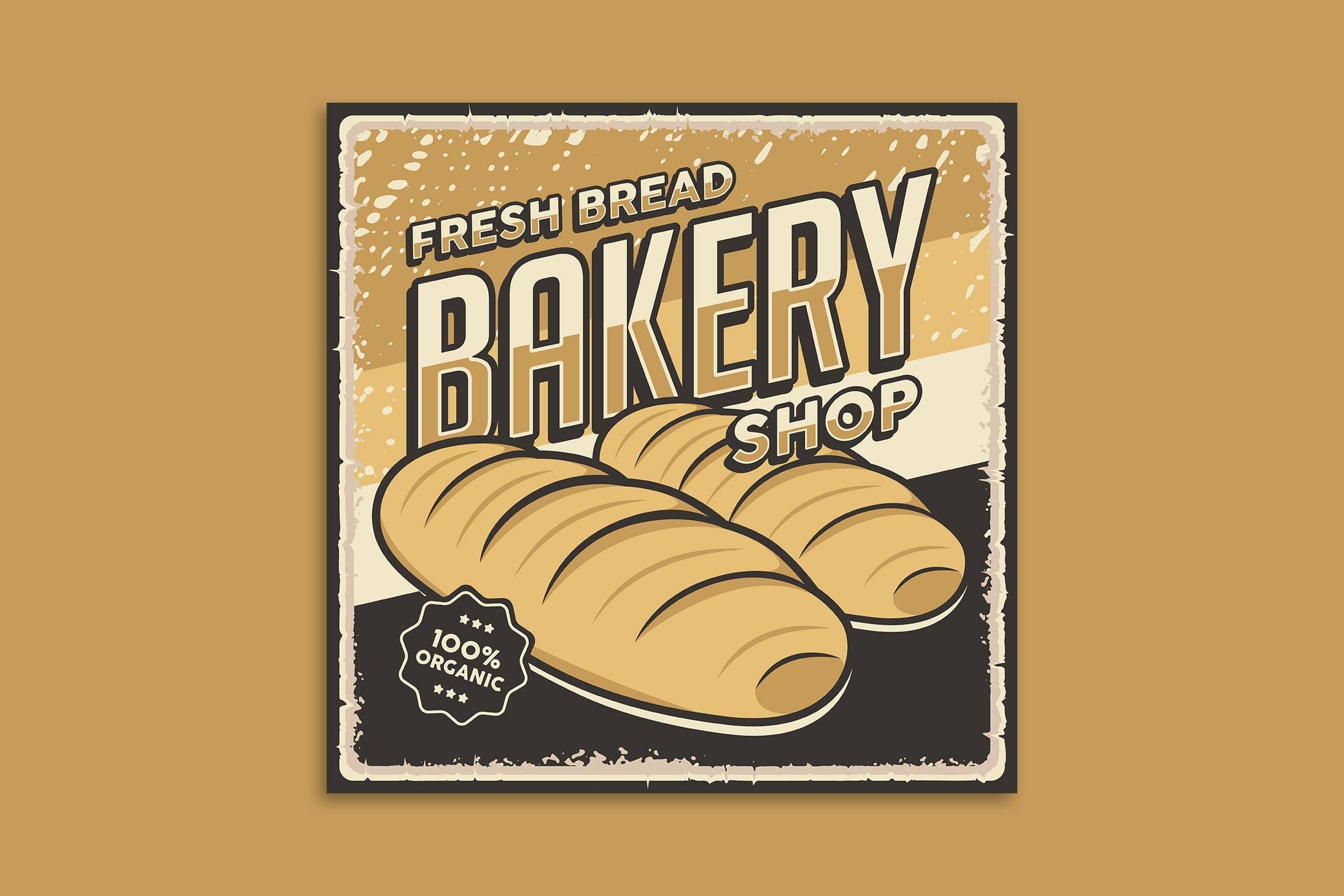 Vintage Bakery Poster
