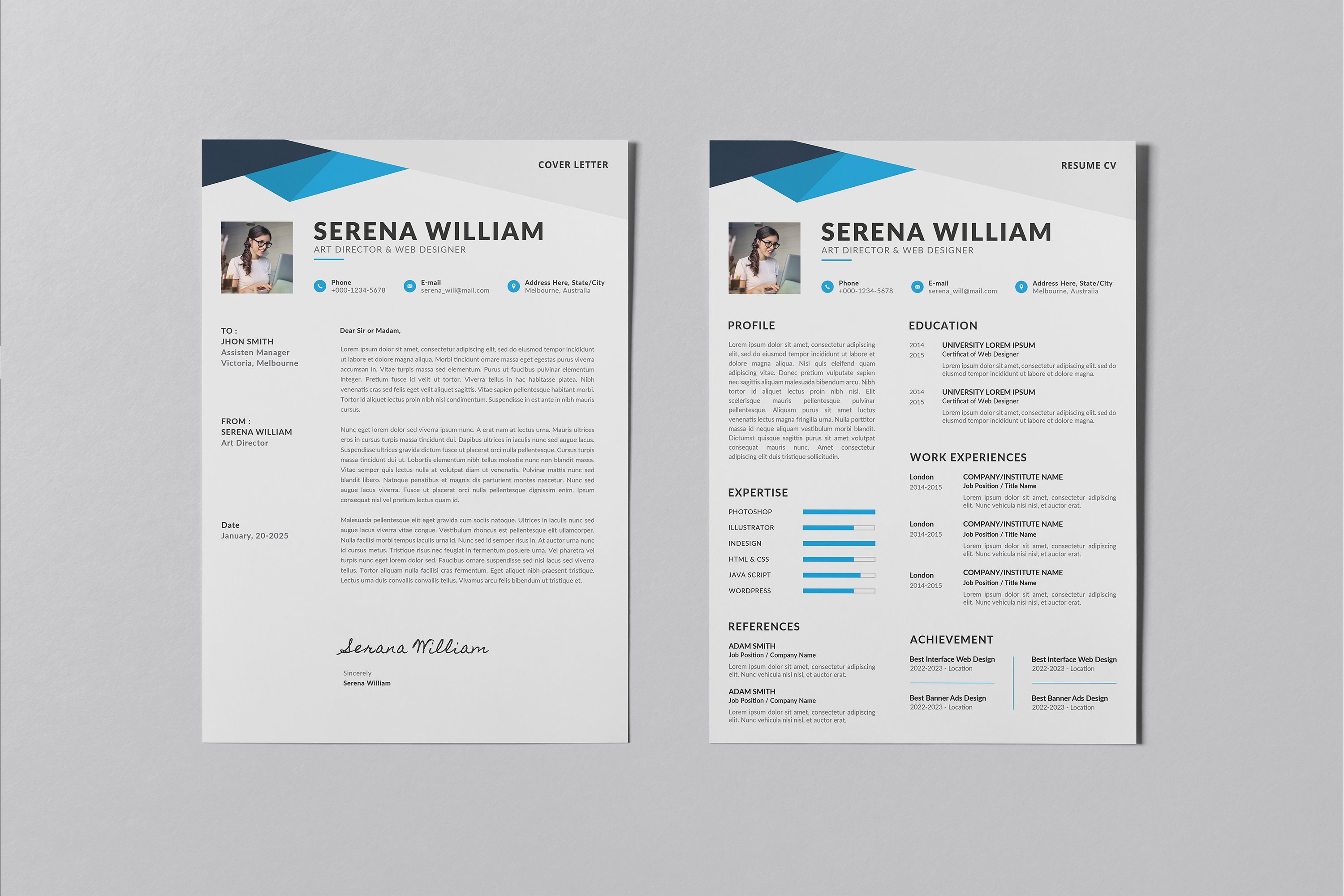 Resume CV Set (1761112) | Resume Templates | Design Bundles