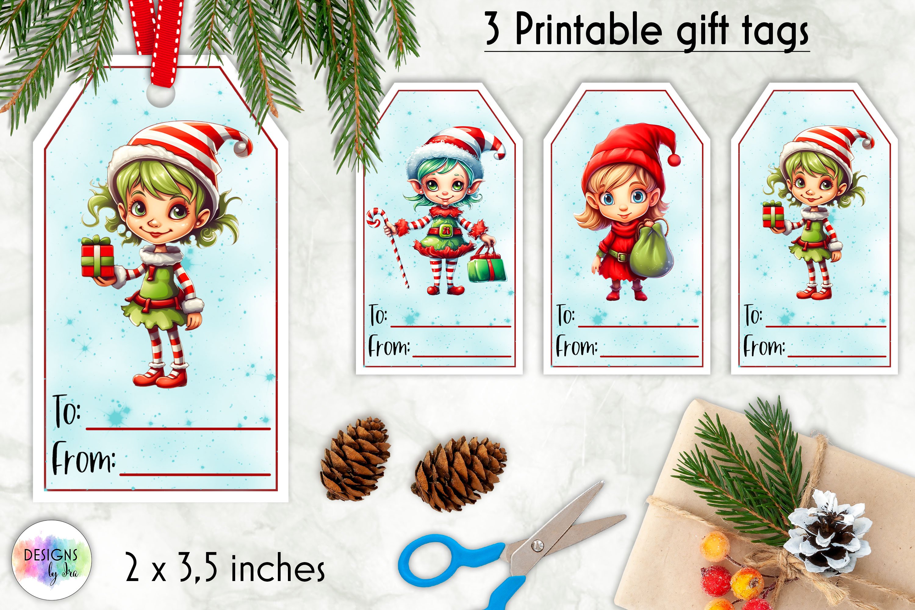 Elf Gift Tags