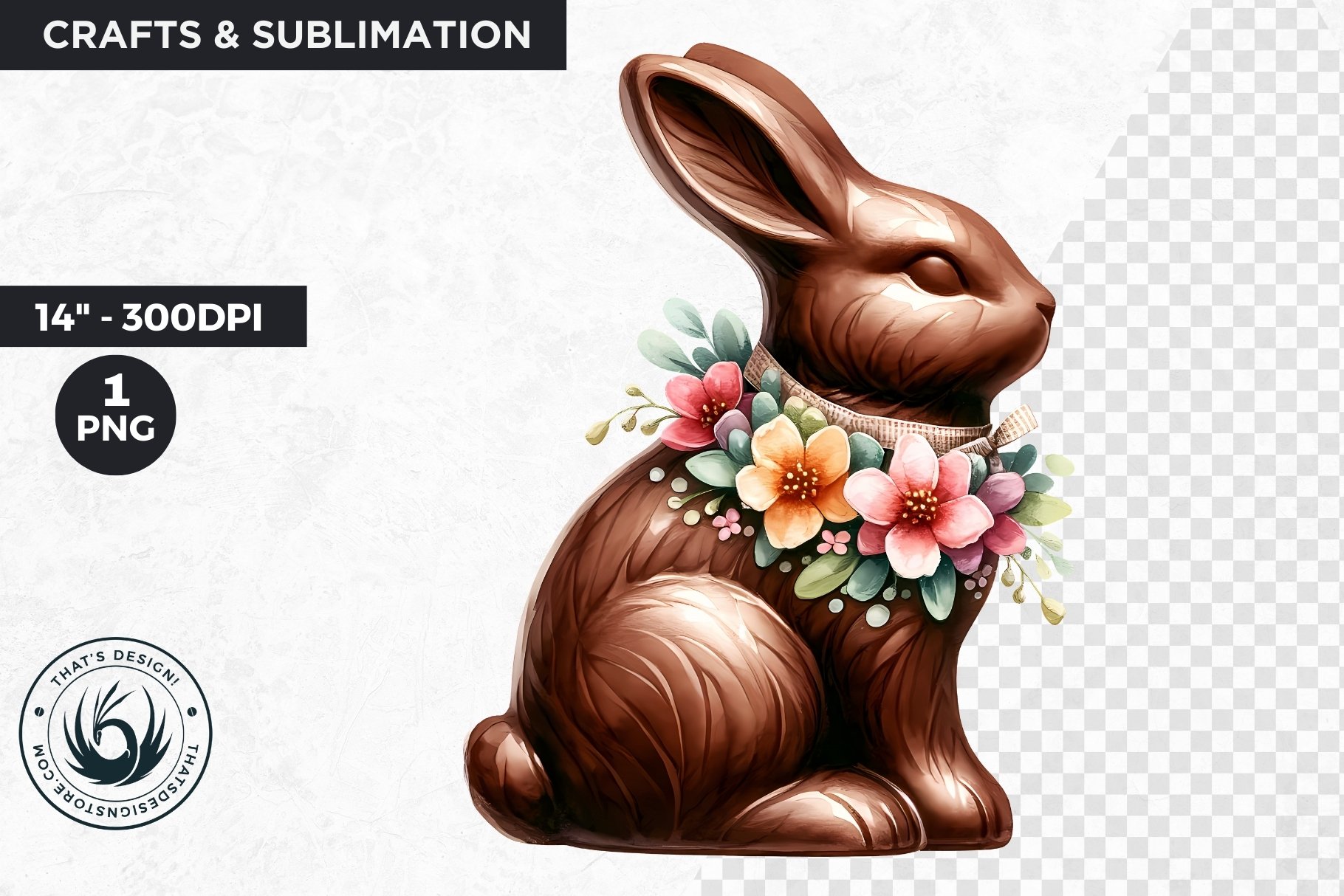 Chocolate Easter Bunny Clip Art