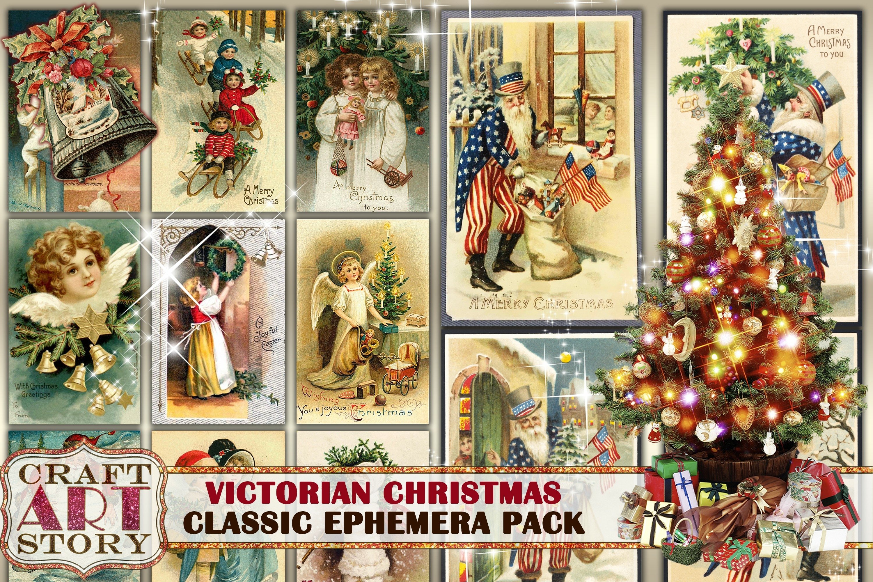 Vintage Victorian Christmas Scenes