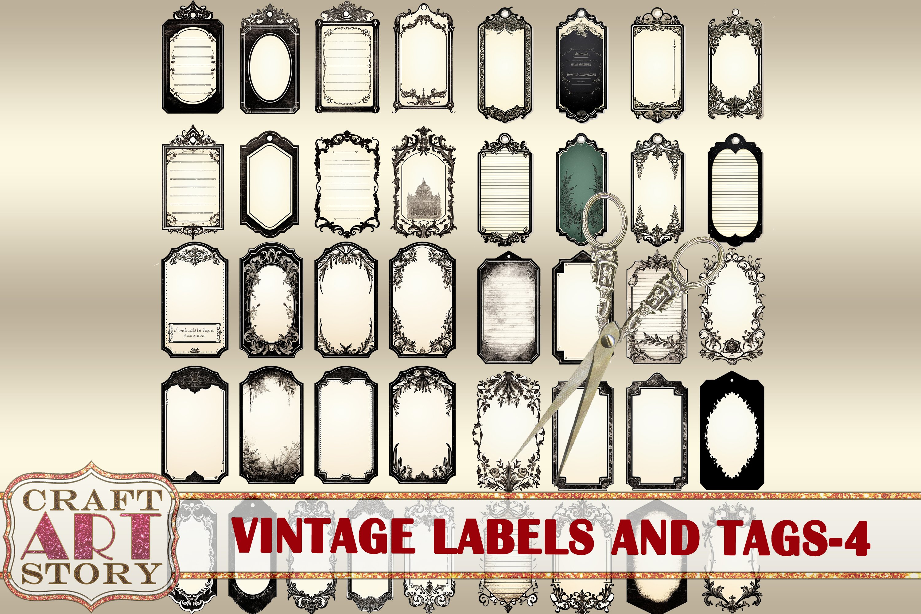 Blank Vintage Tags