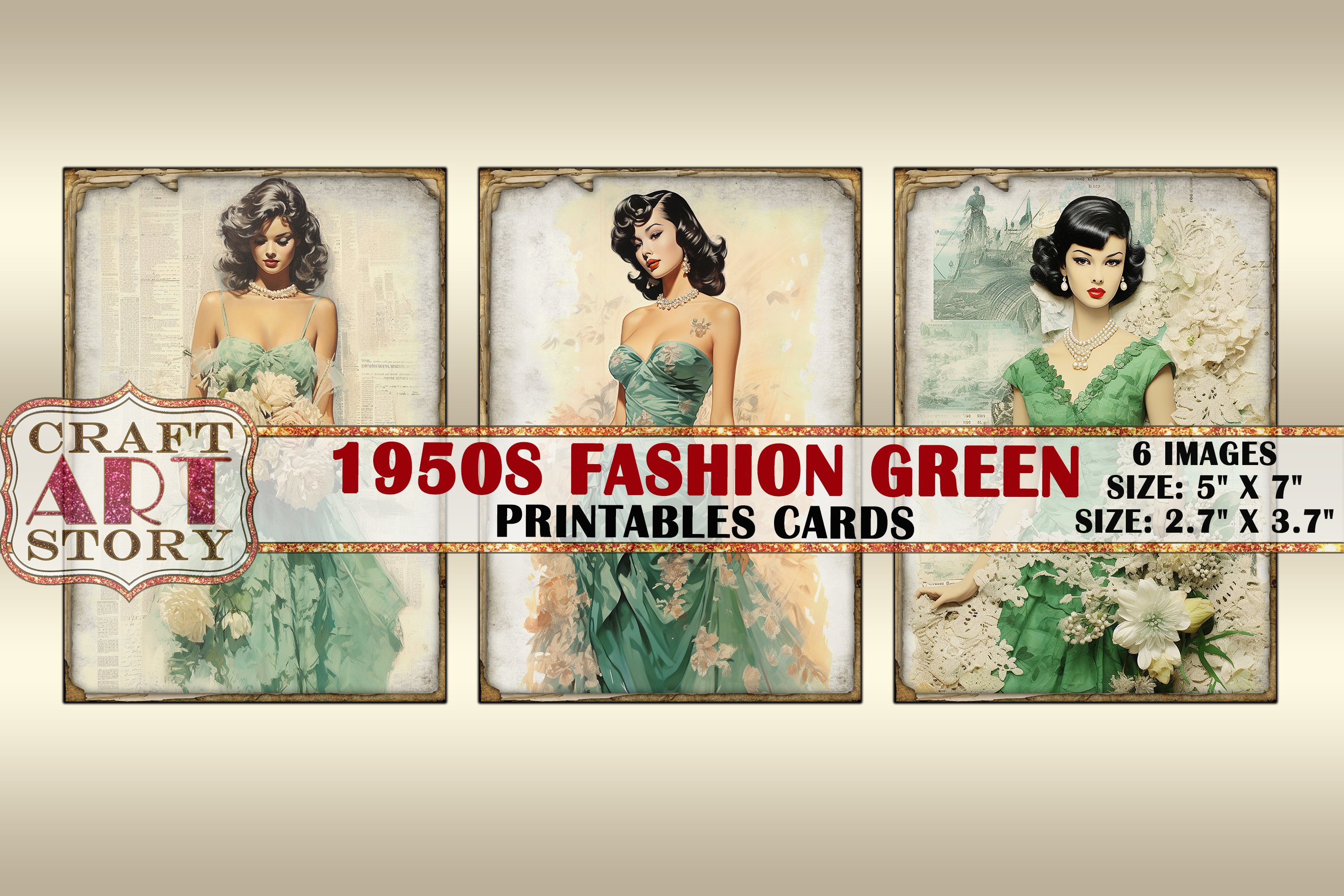 1950s Fashion Collage