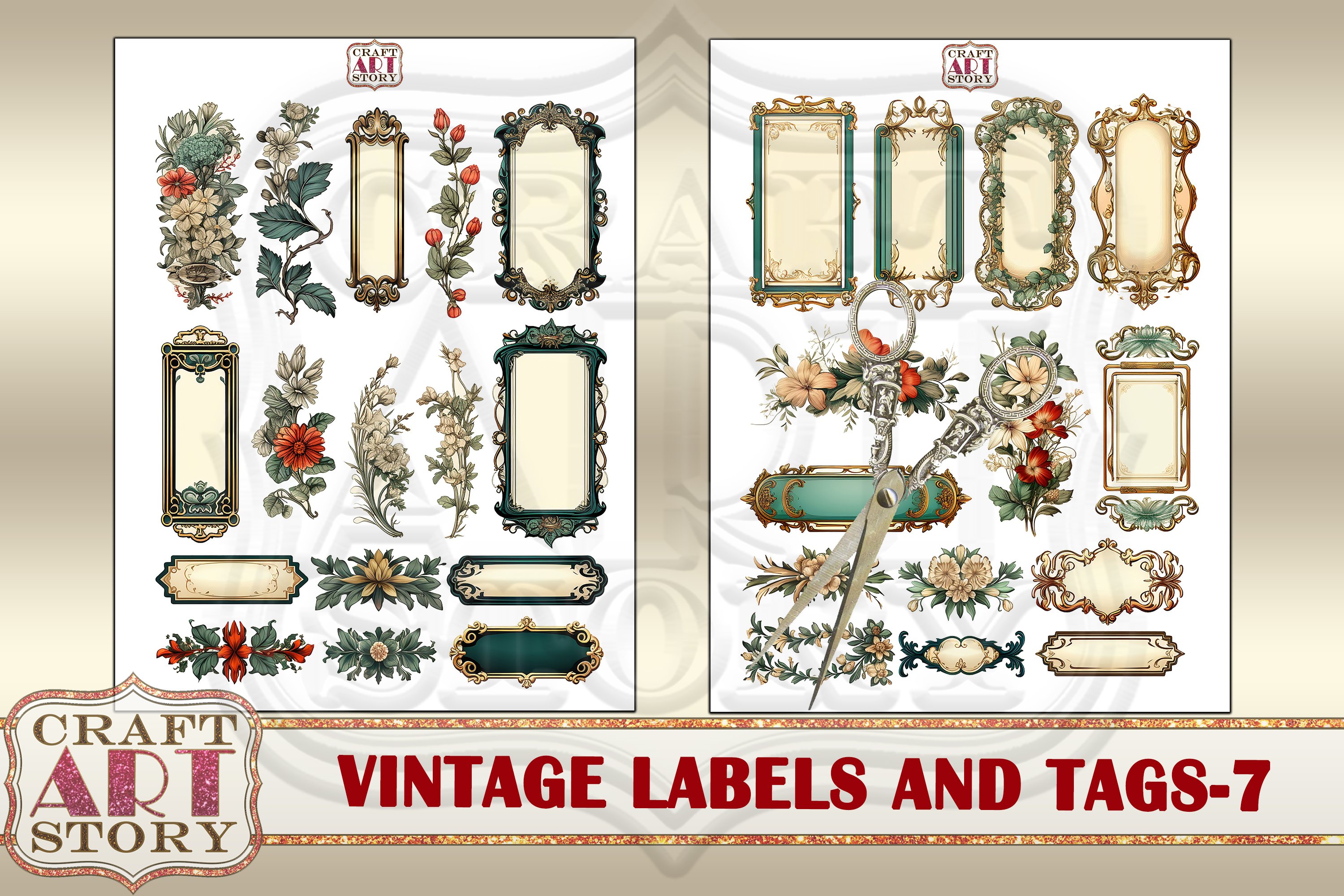 Blank Vintage Tags