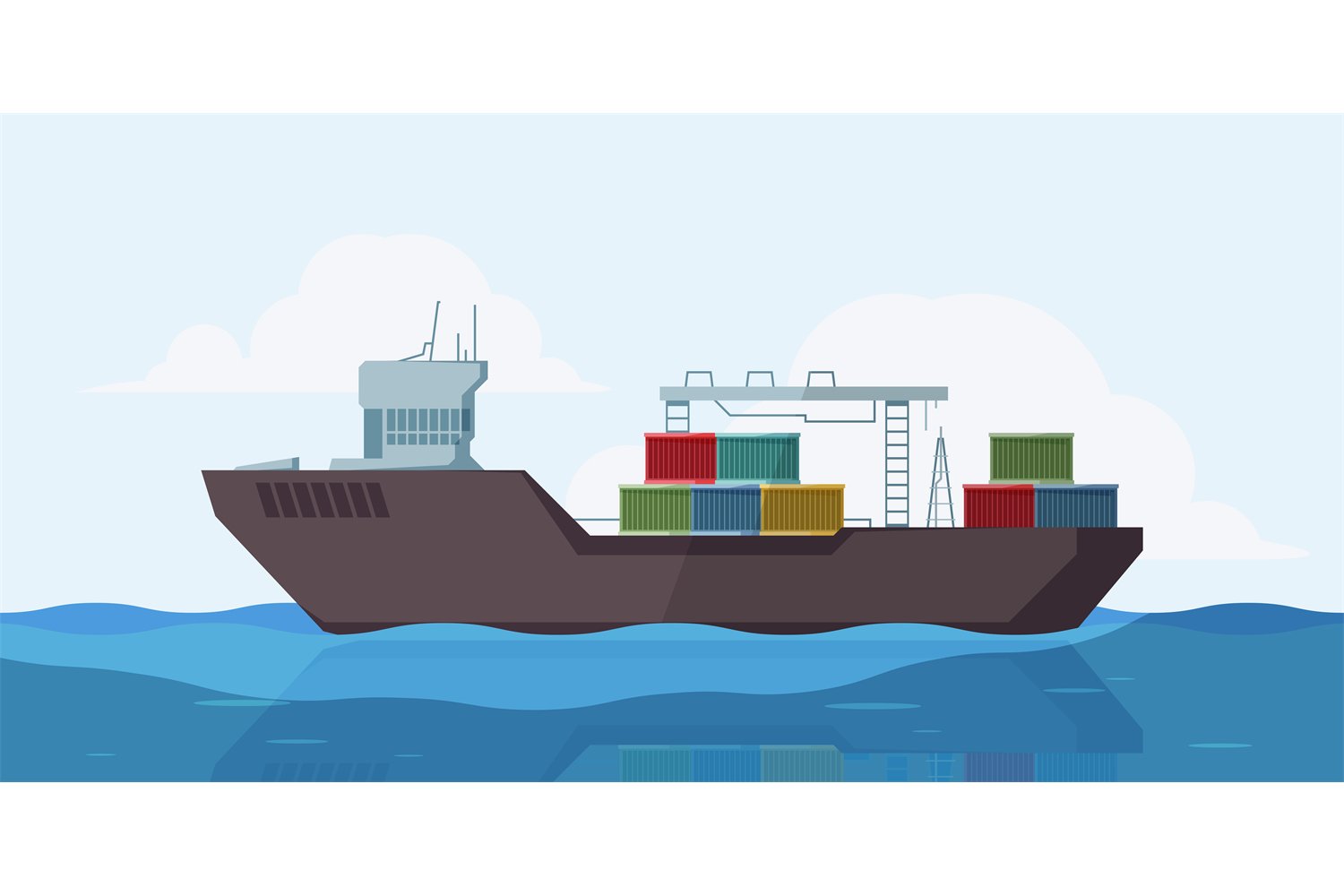Cargo Ship Clipart