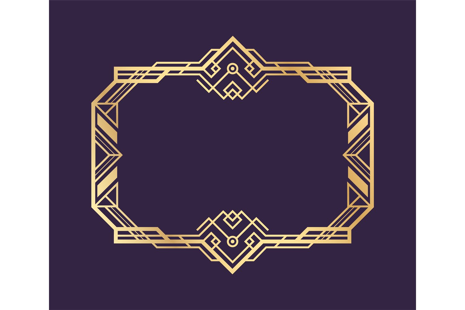 Vintage Rectangle Border Vector