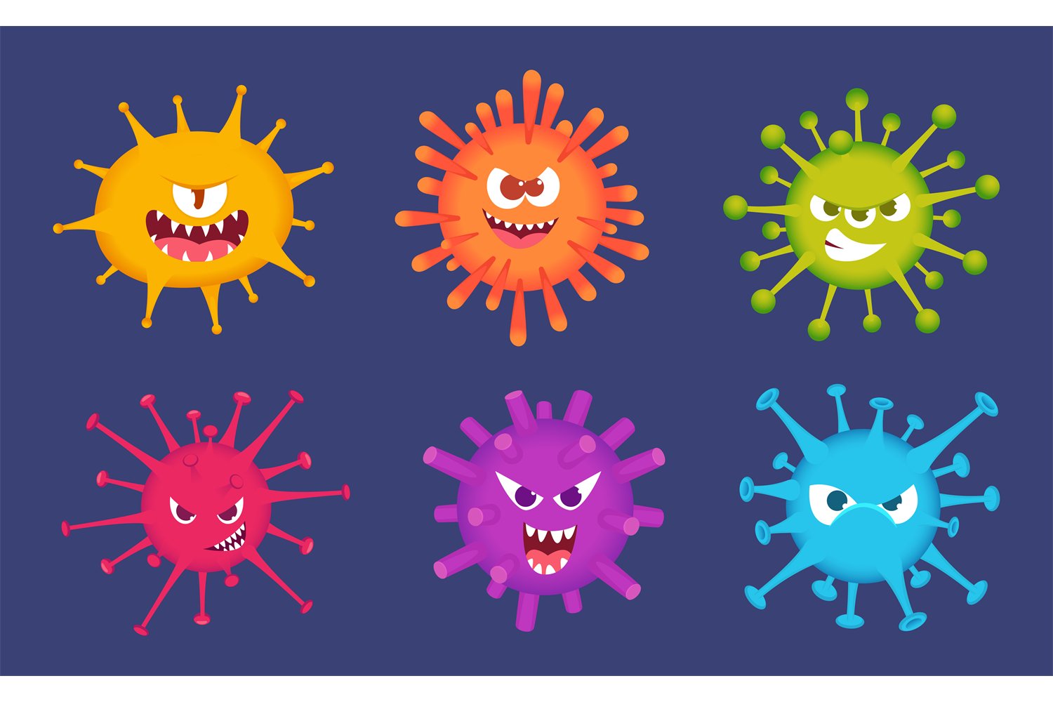 Cute Cartoon Germ