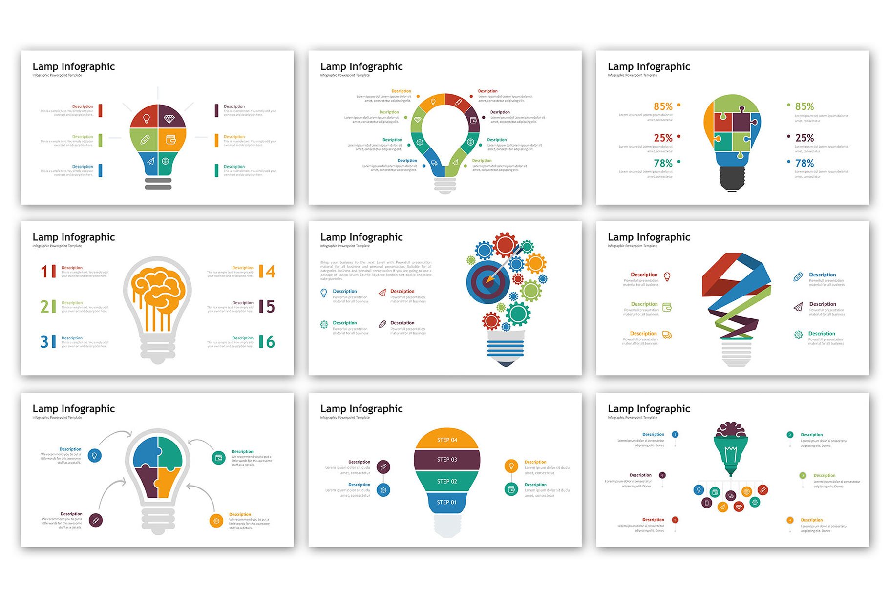 Lamp Presentation - Infographic Template (151323) | Presentation ...