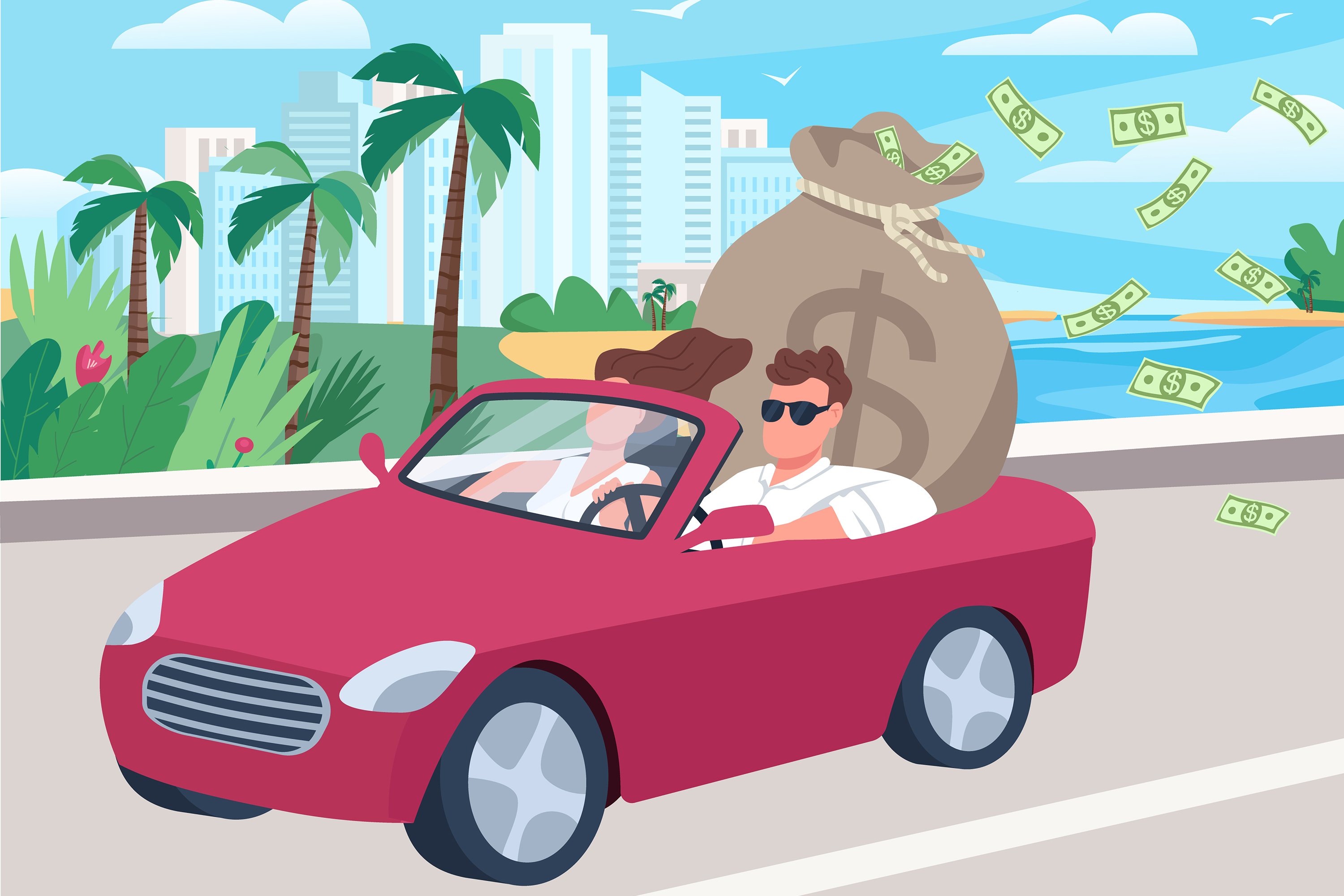 Wealthy Man With Car