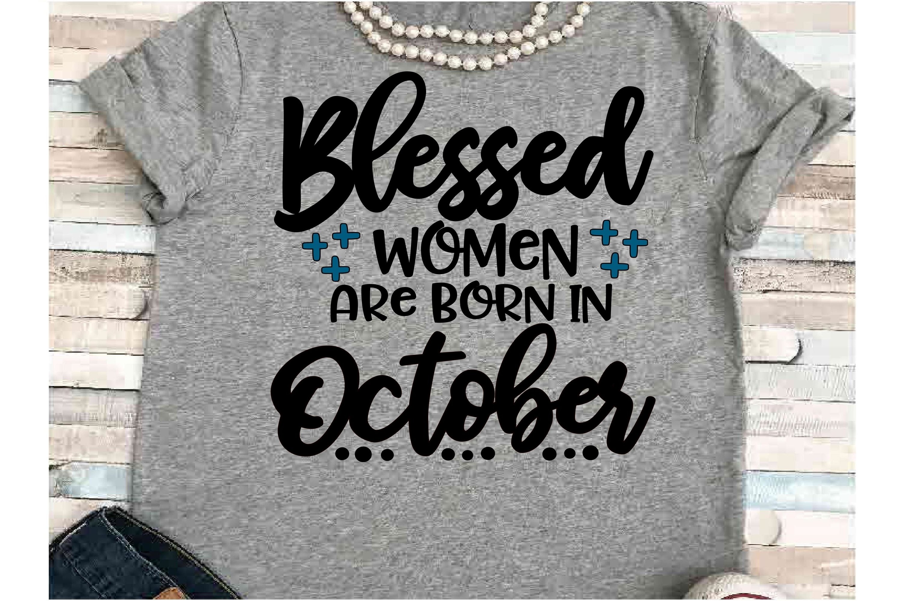 October SVG DXF JPEG Silhouette Cameo Cricut birthday girl (146869 ...