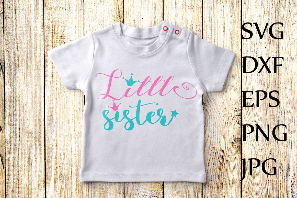 Little Sister Svg (47079) | Illustrations | Design Bundles